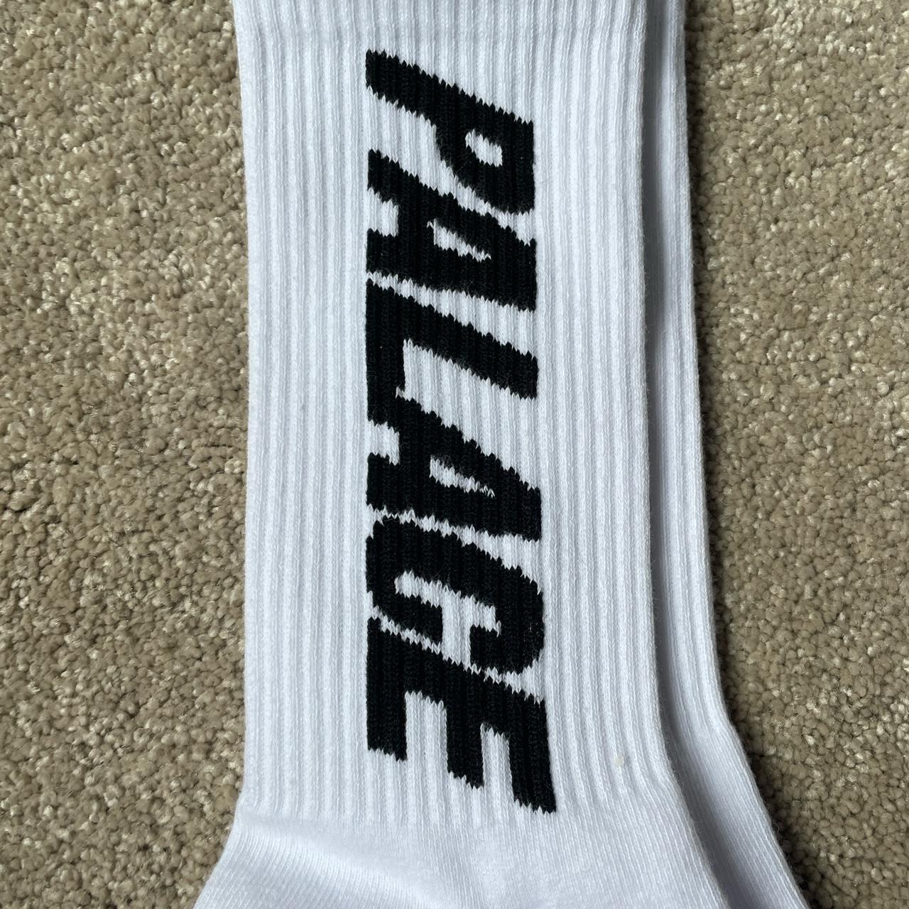 Palace one size fits all white socks 7x pairs in... - Depop