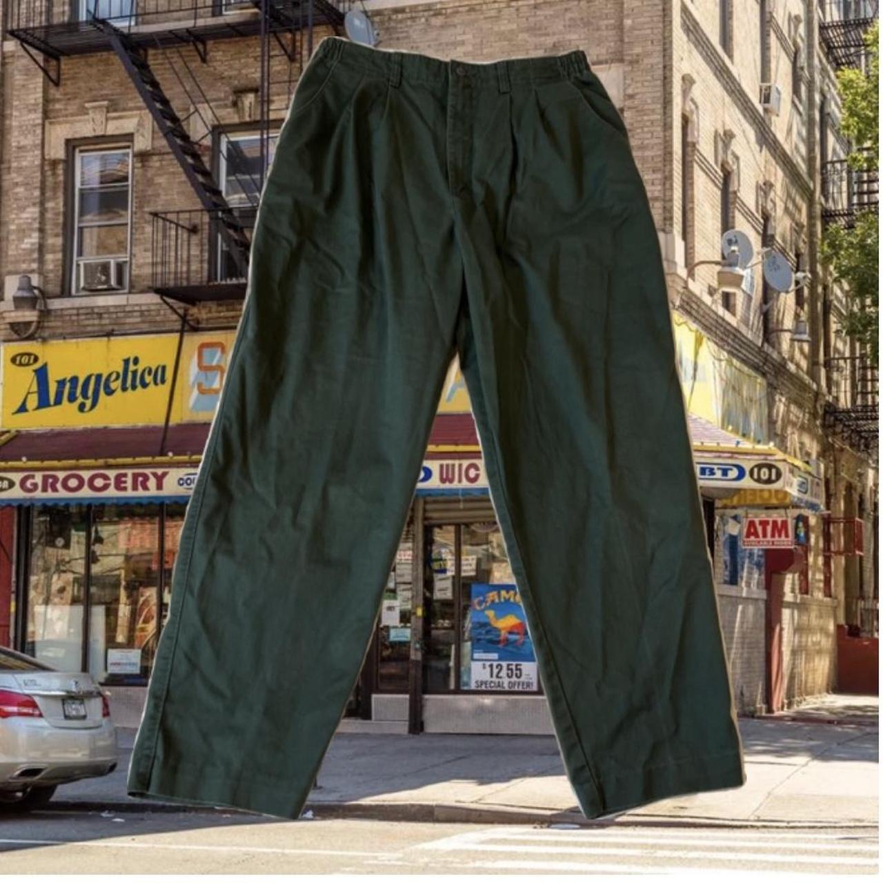 Green baggy pants, (XL) no imperfections- 30 waist,... - Depop