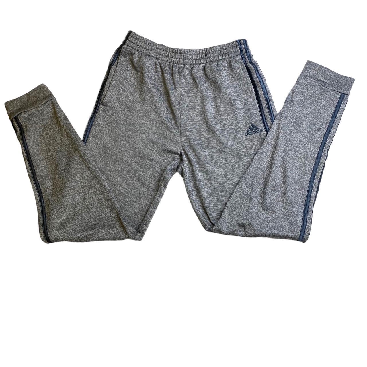 Vintage grey adidas tracksuit bottoms men’s Tag... - Depop
