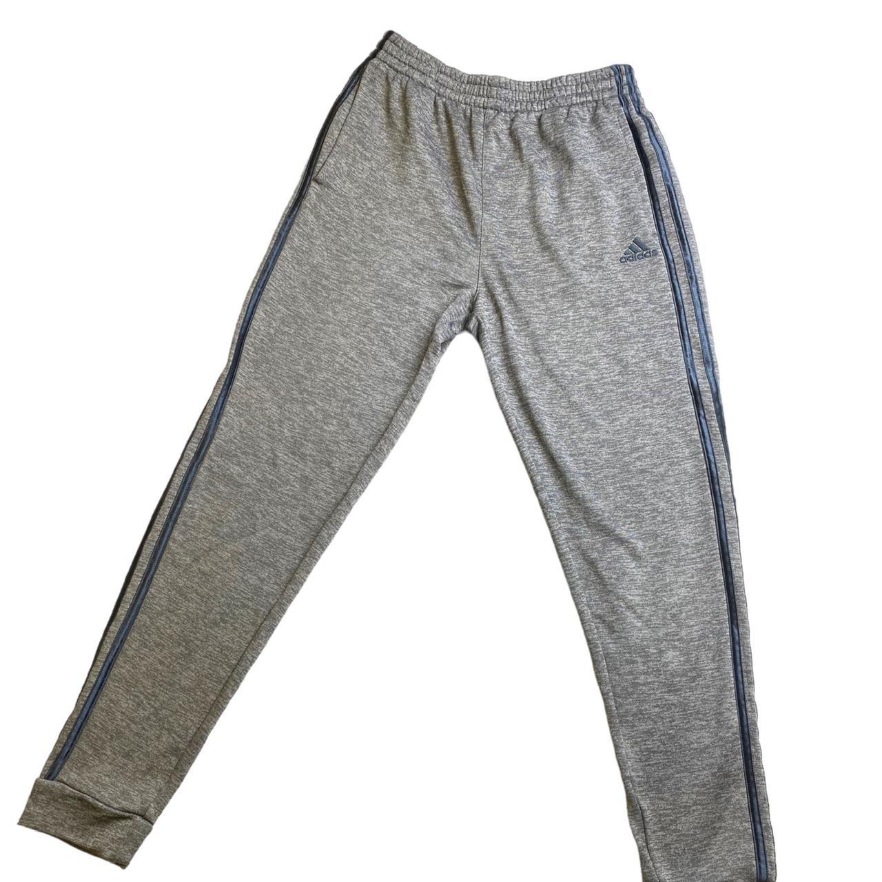 Vintage grey adidas tracksuit bottoms men’s Tag... - Depop