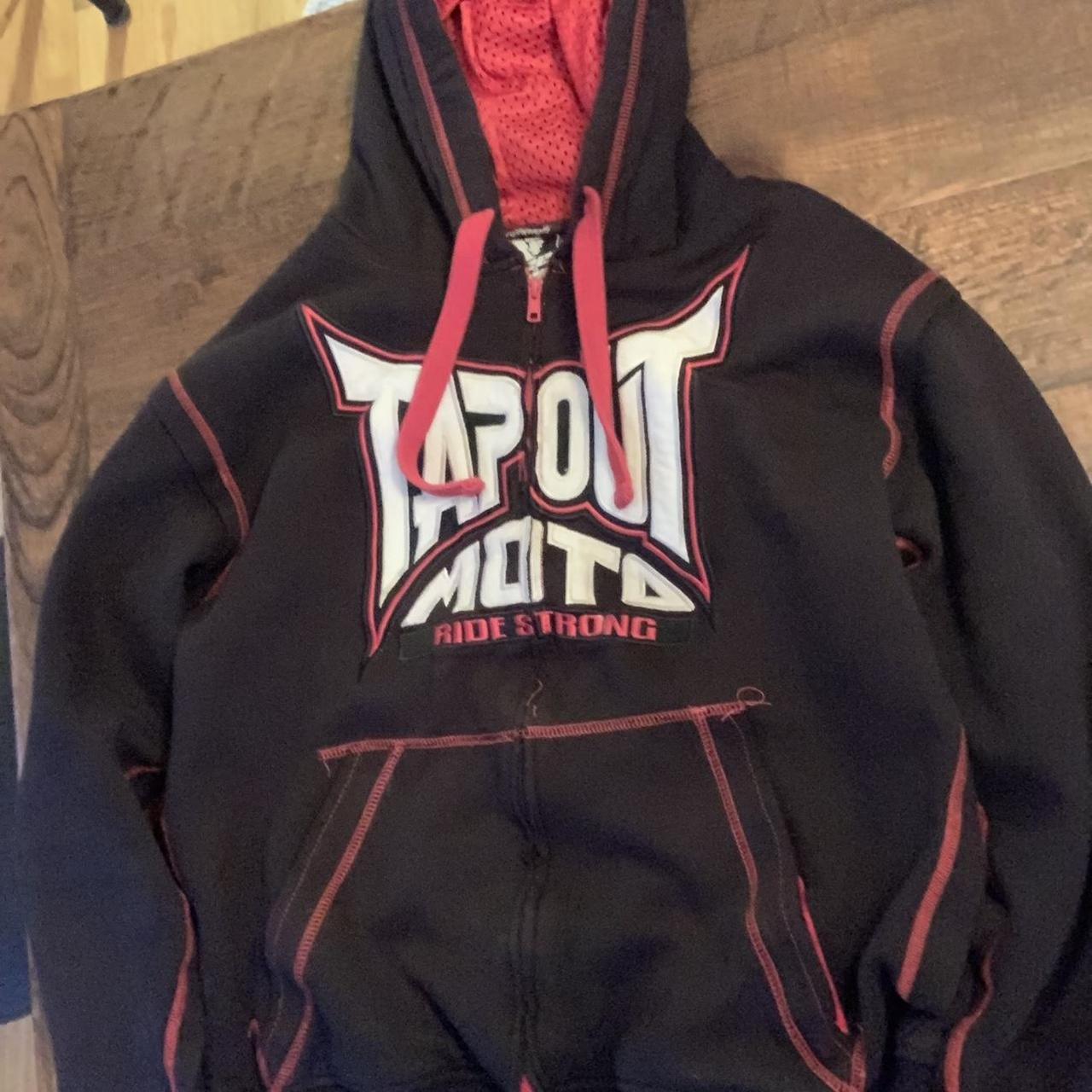 insane rare tapout moto hoodie ive never seen one... - Depop