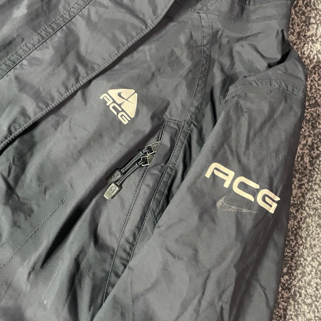 Dark Grey Vintage Nike ACG Waterproof Storm FIT Coat... | Depop