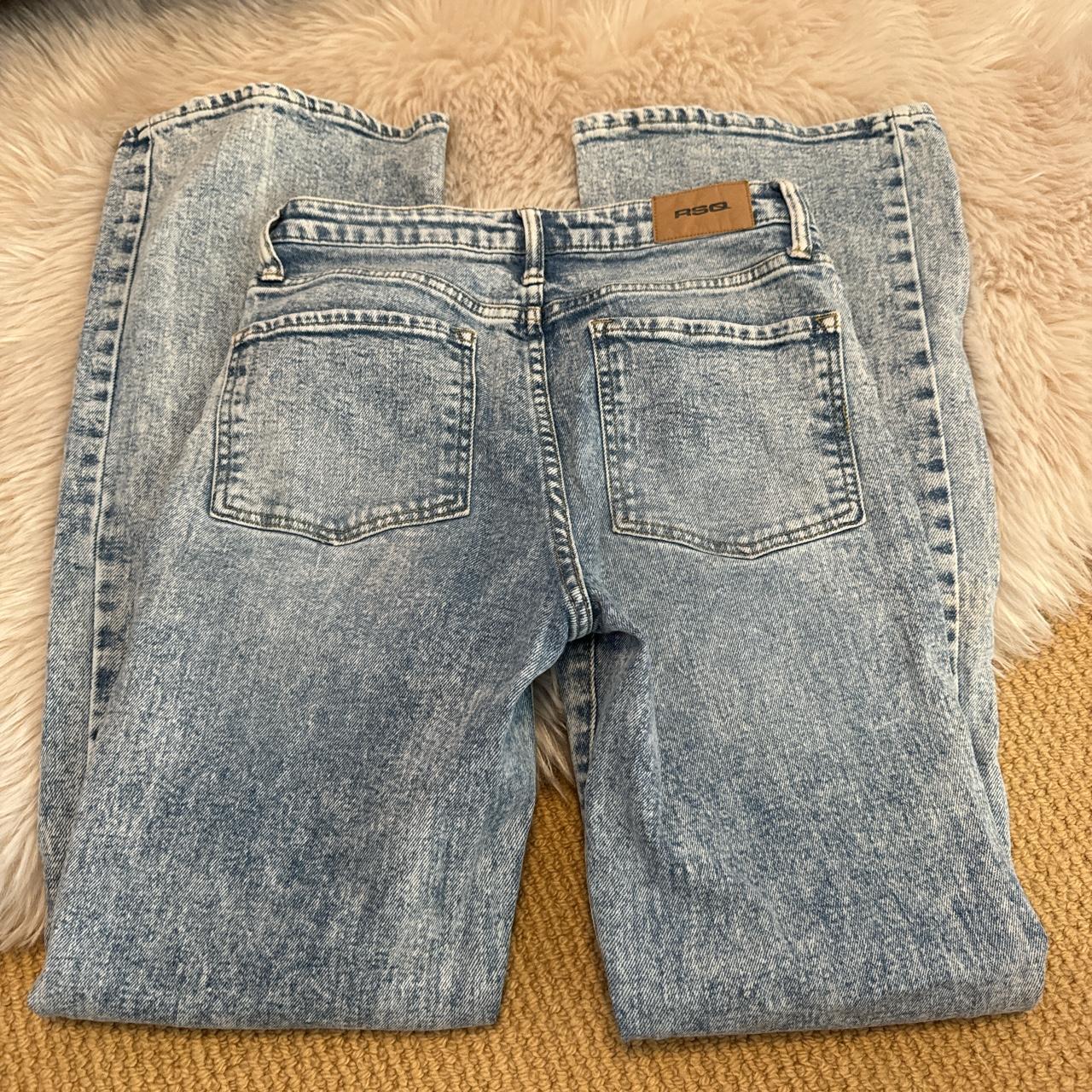 RSQ (Tilly's) flare high rise jeans Unique wash,... - Depop