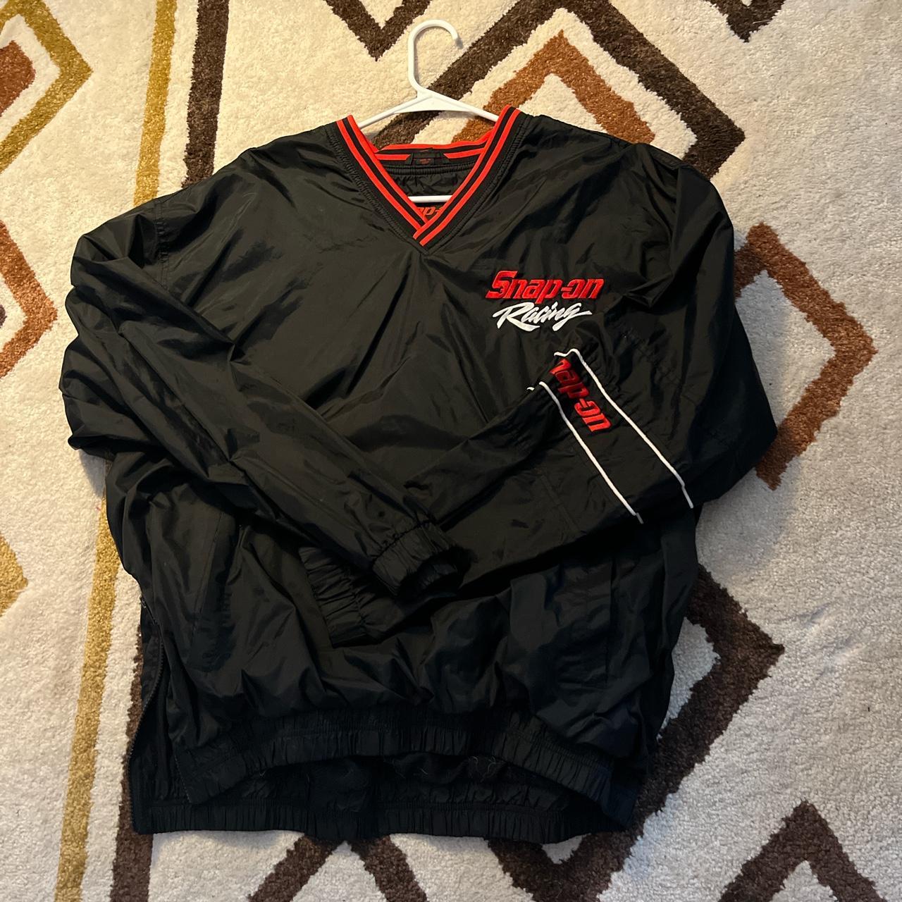 Men's Black and Red Jacket | Depop