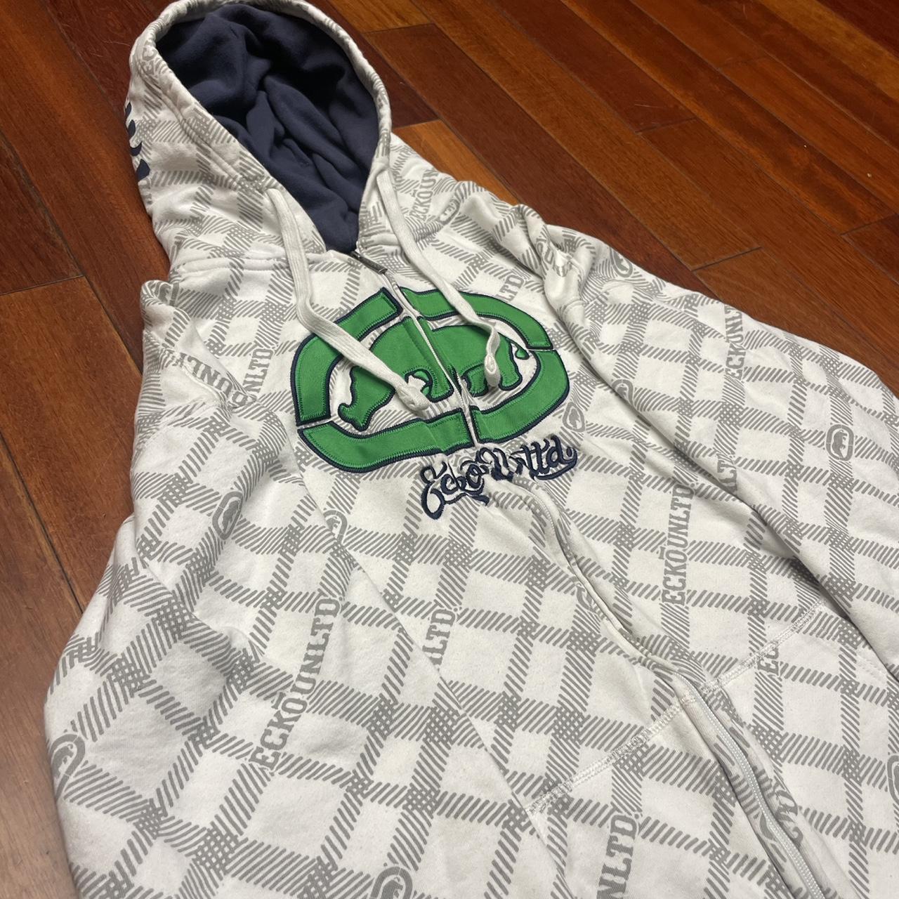 Vintage 90s Ecko Unltd Zipup Cool design on the back... | Depop