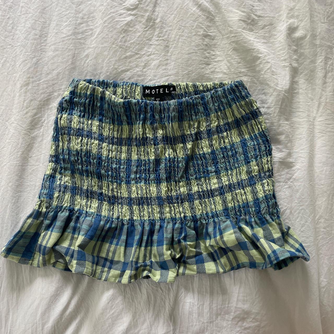 brand new motel rocks plaid mini skirt - Depop