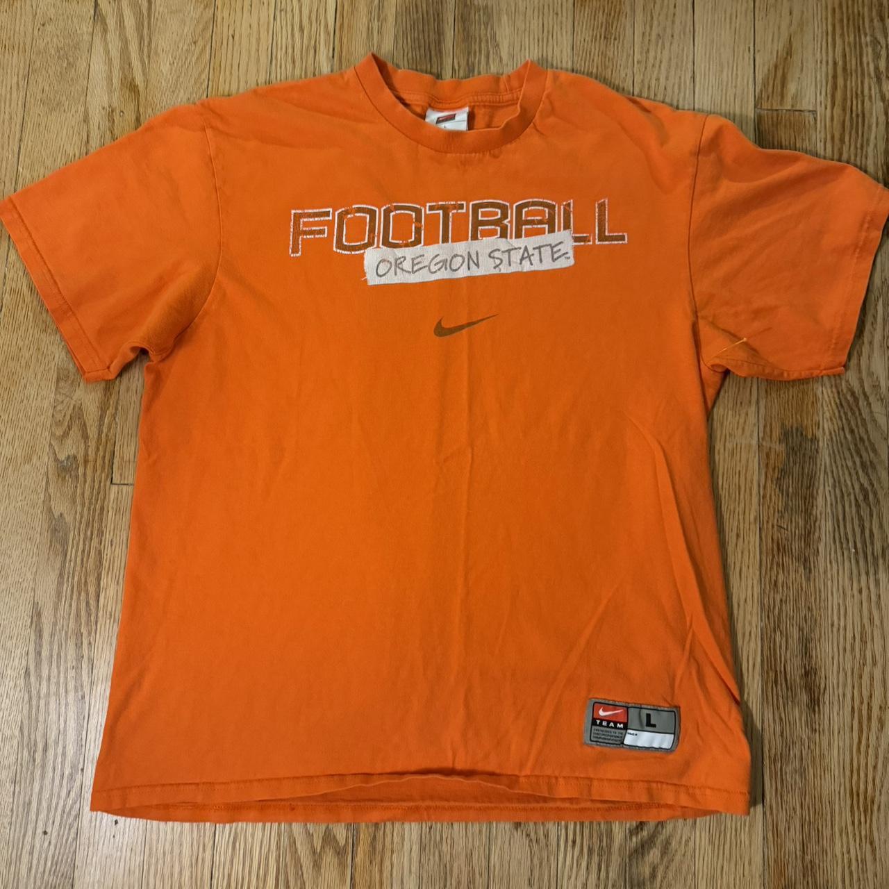 Vintage 1990 oregon osu state football Nike shirt... - Depop