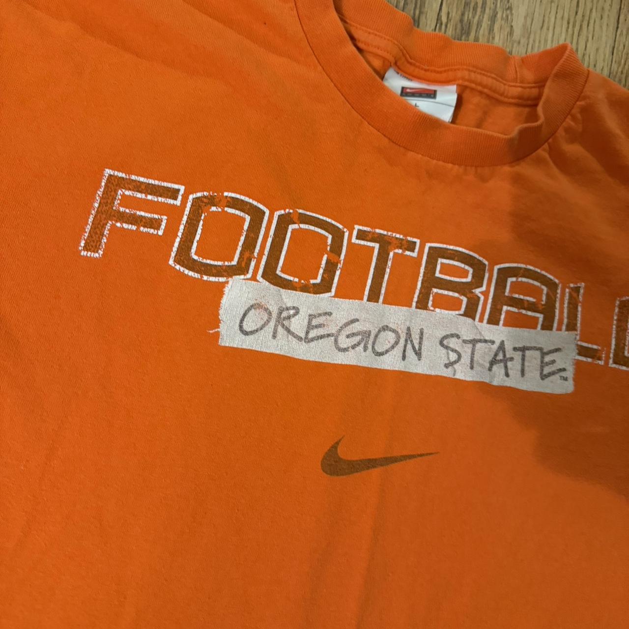 Vintage 1990 oregon osu state football Nike shirt... - Depop