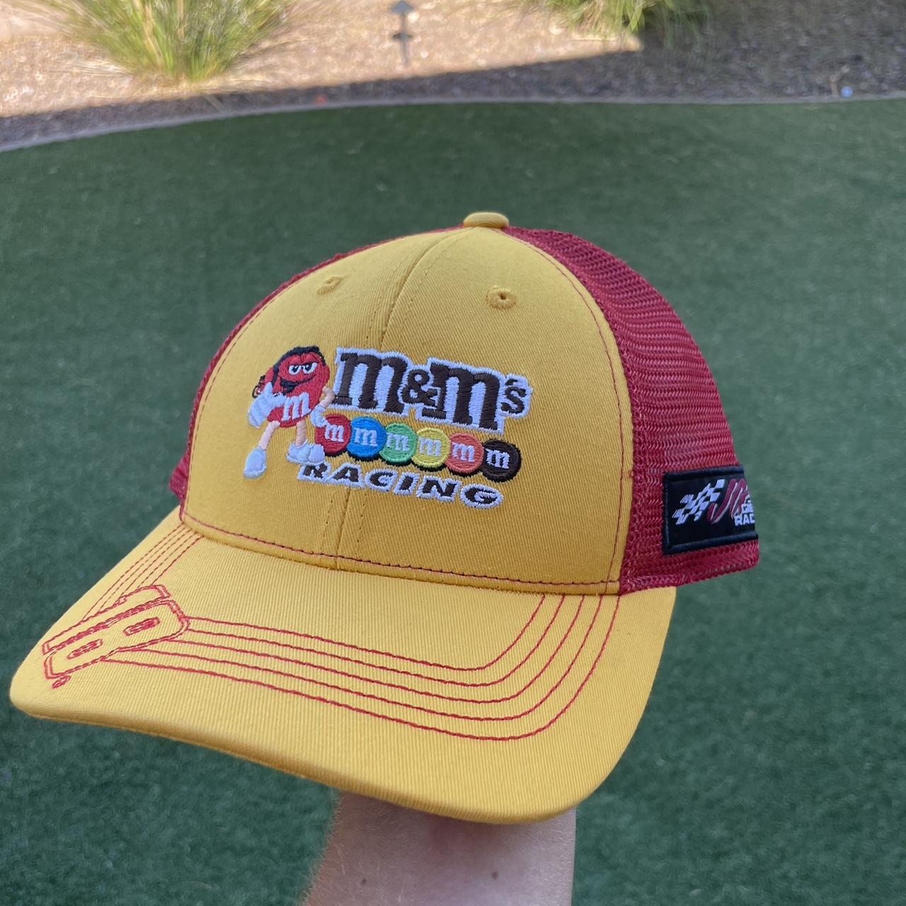Dope M&Ms racing Hat! Adjustable Velcro backing.... - Depop
