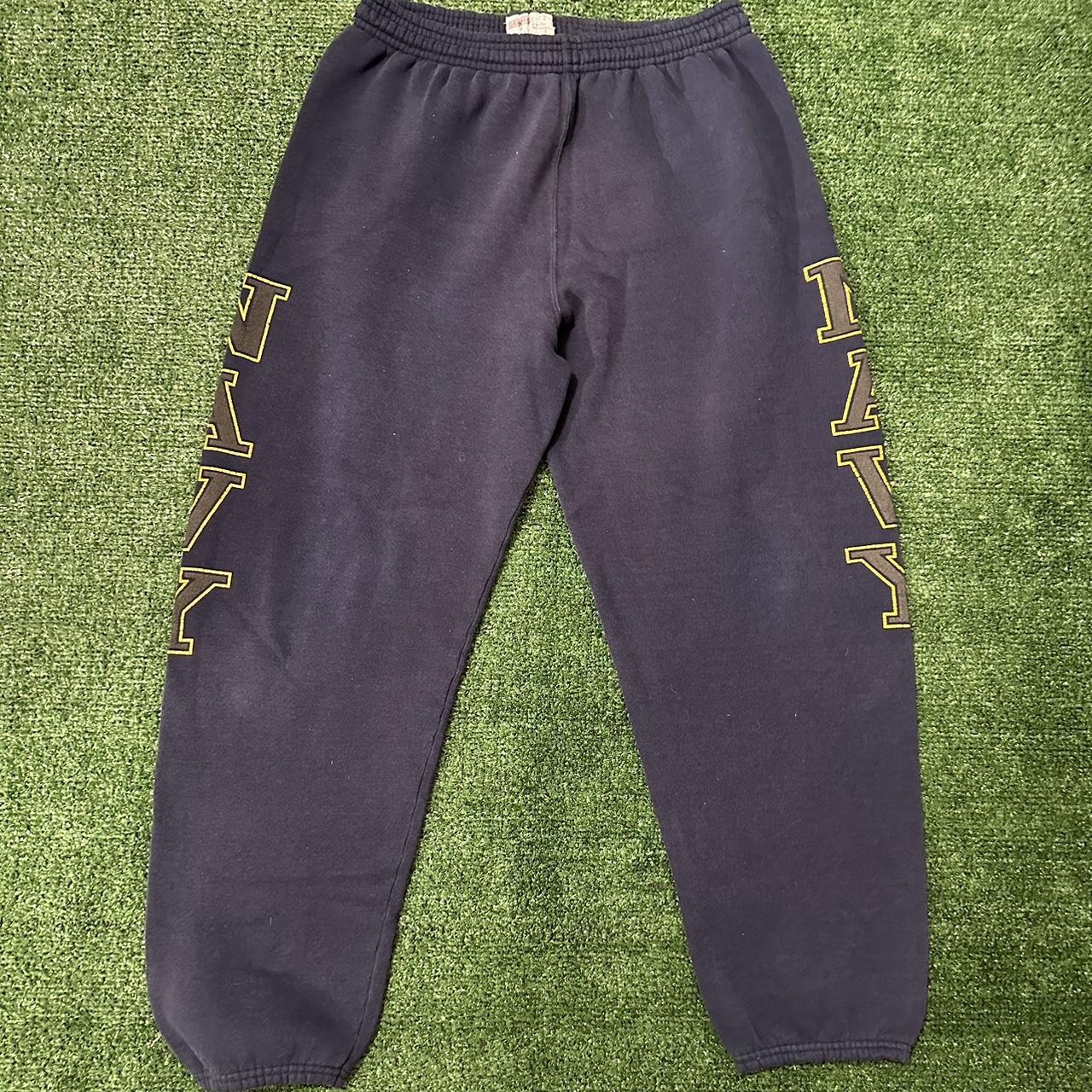 90s Navy Sweatpants! On the Soffe made in USA 🇺🇸 tag.... - Depop