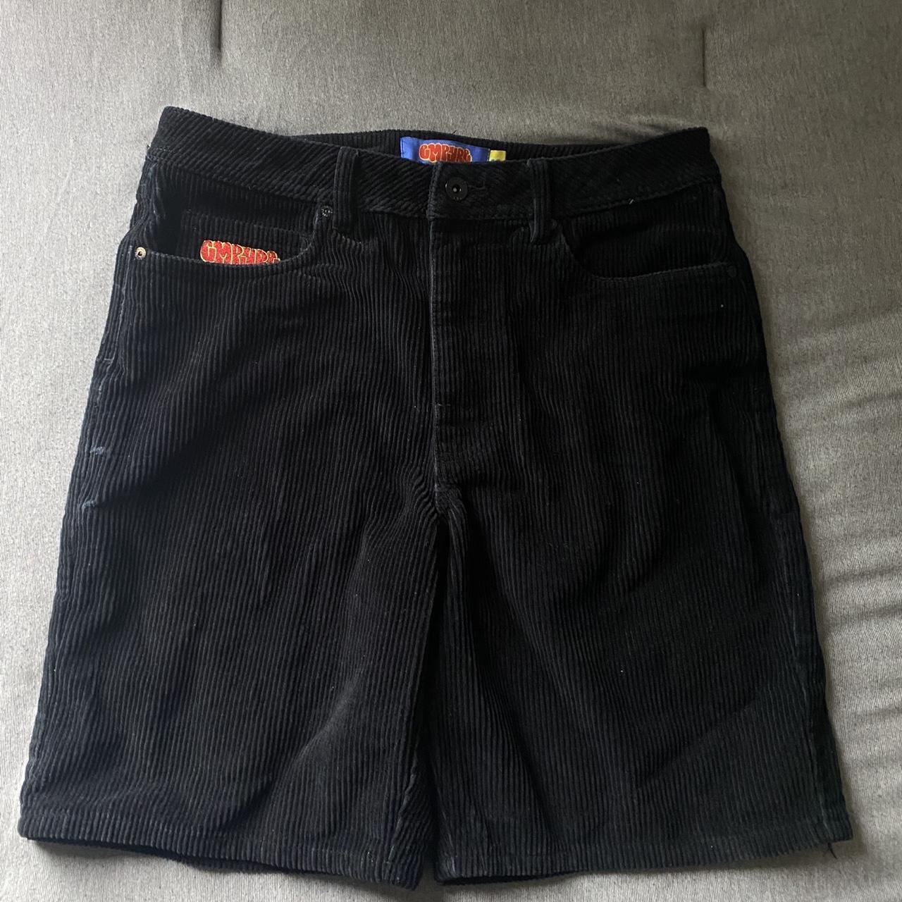 Black corduroy empyres Bucket shorts size 28 or a... | Depop