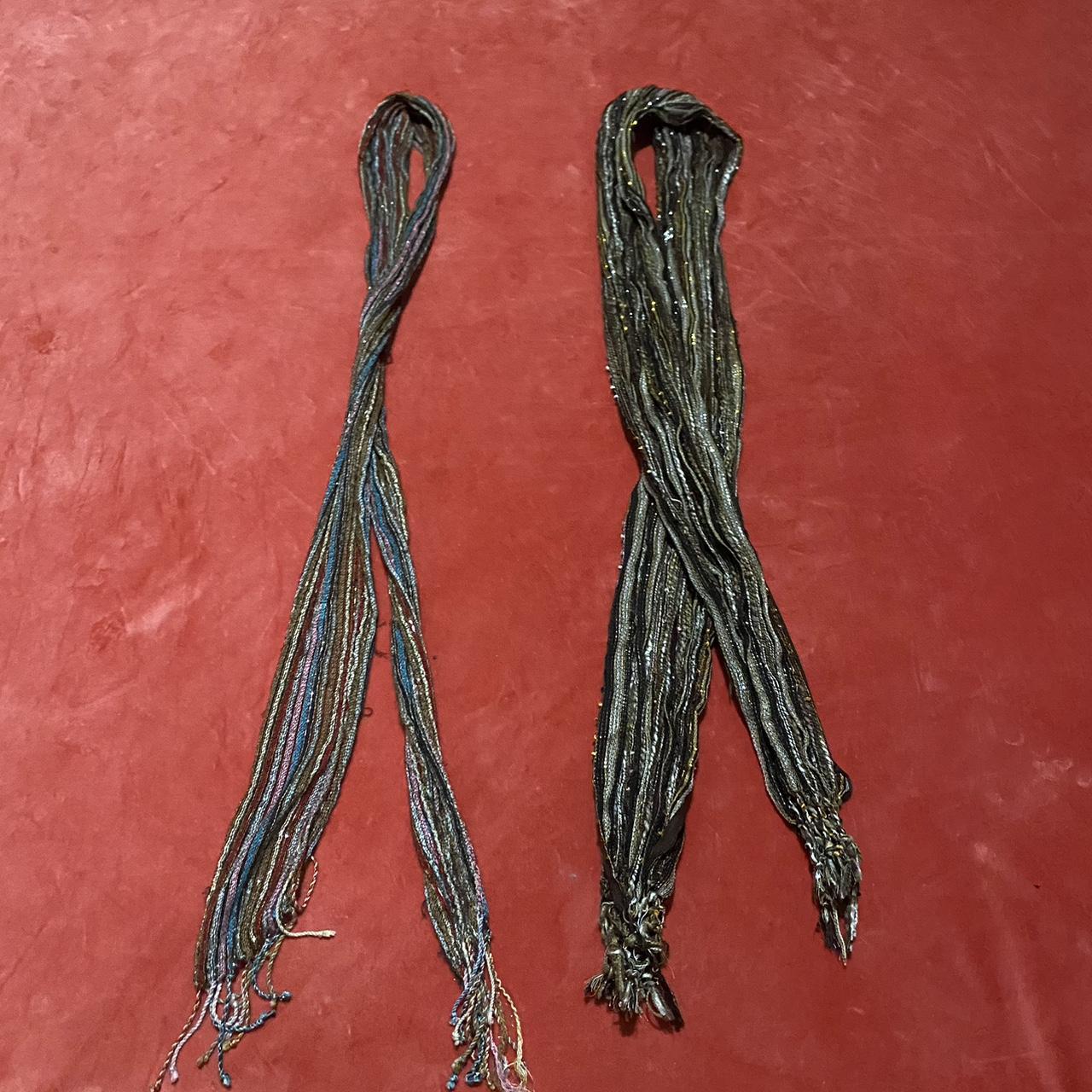 y2k thin accessory scarves 🧣 super cute & colorful... - Depop