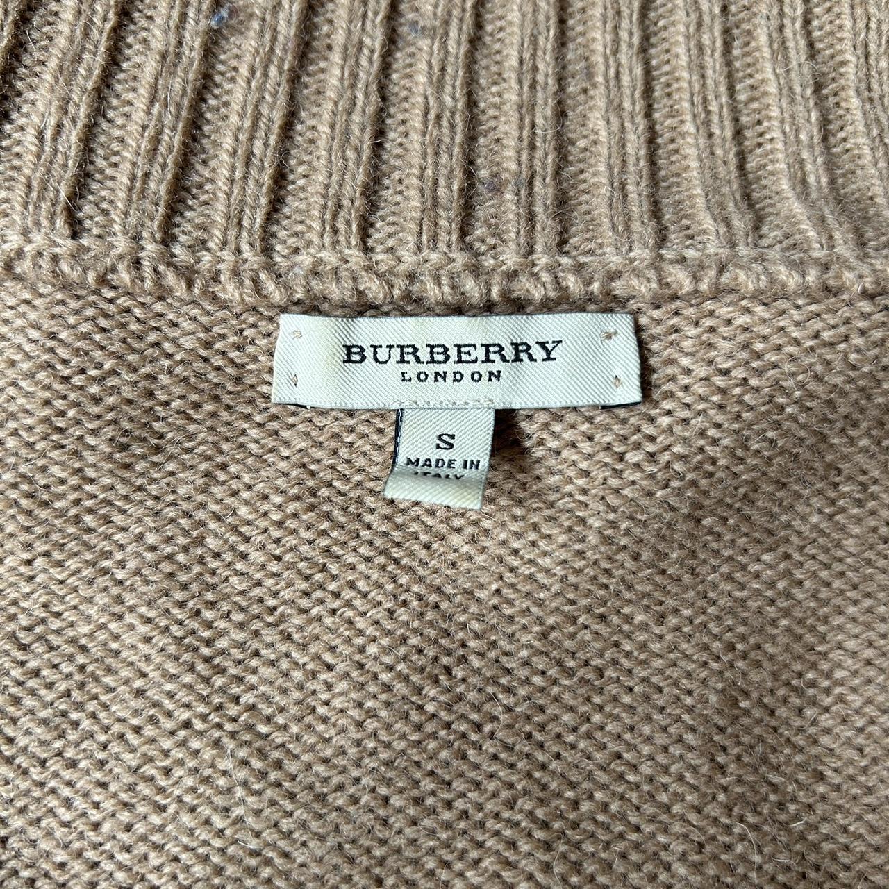 Burberry %100 wool zip up cardigan Men’s size Small... | Depop
