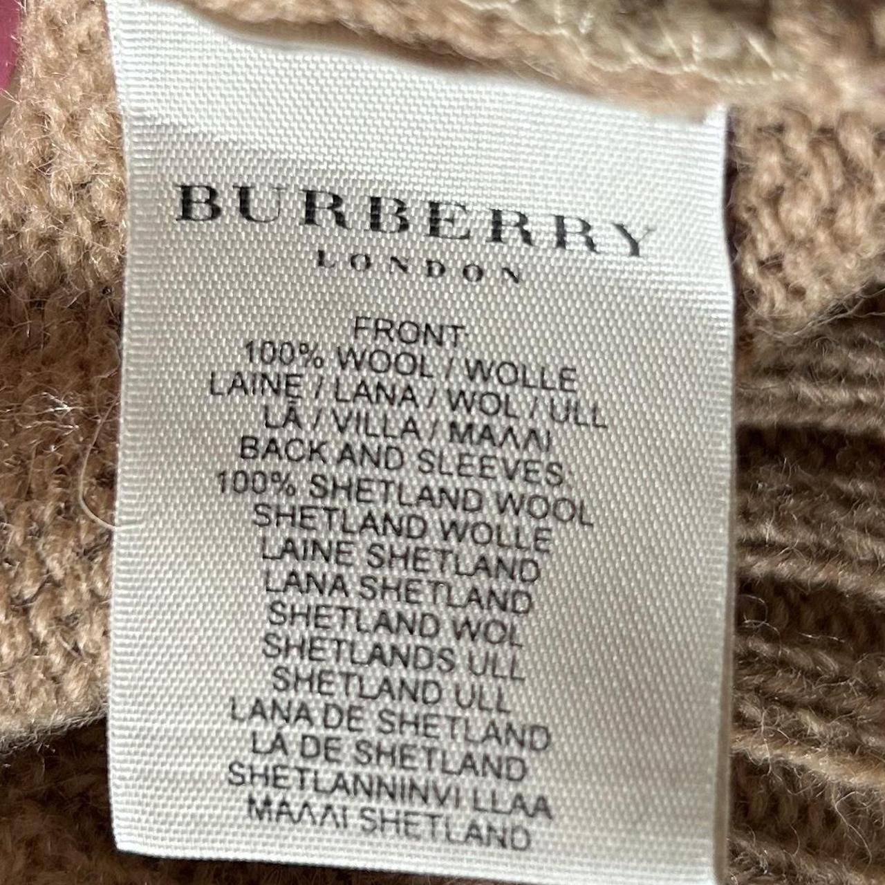 Burberry %100 wool zip up cardigan Men’s size Small... | Depop