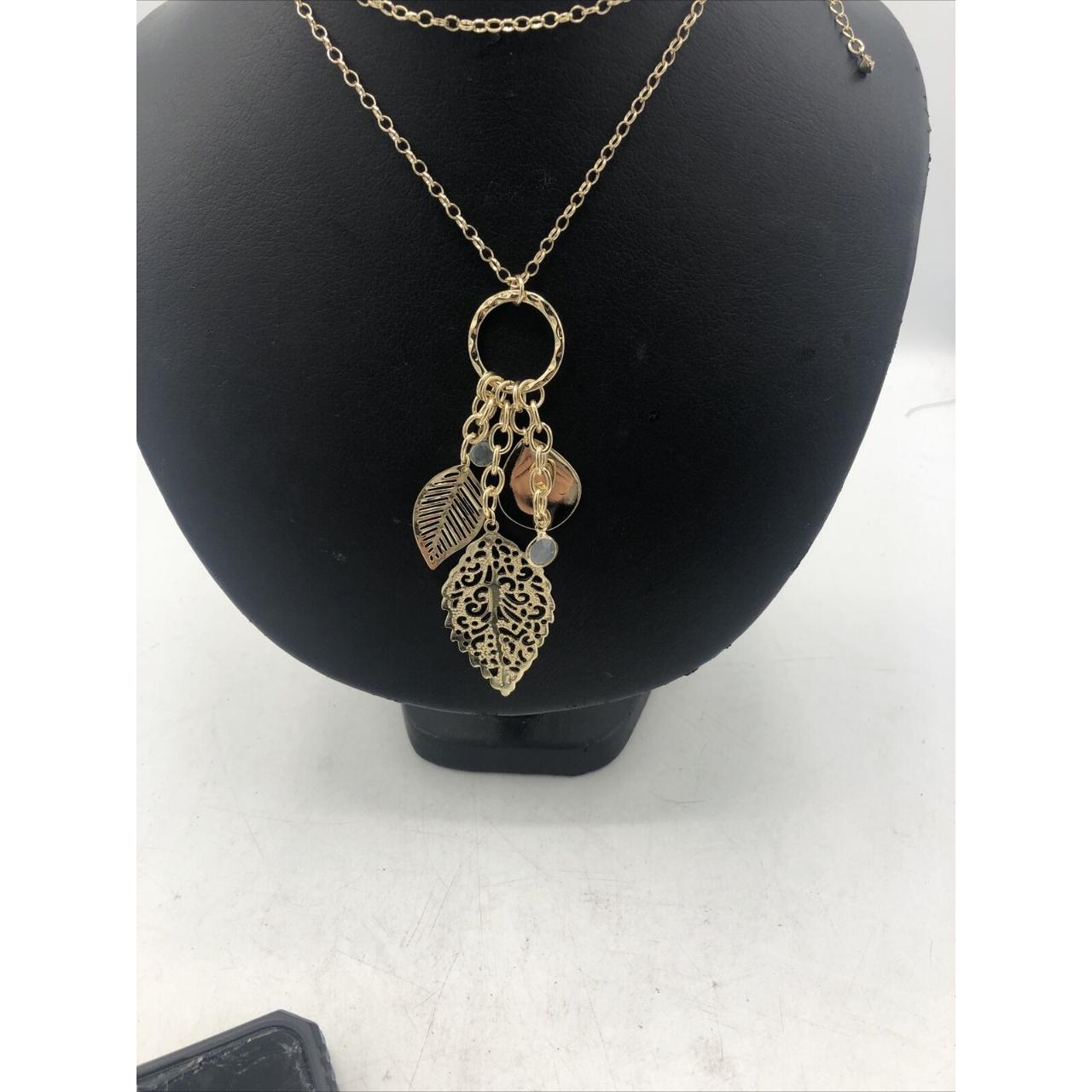 INC Necklace with pendant, double turn. - Depop