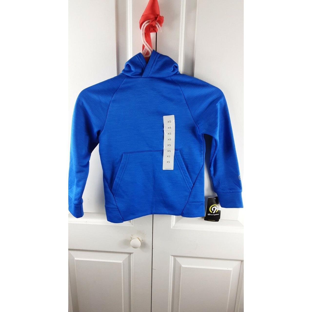Champion C9 Hoddie Sweater Blue Pullover Boys Size... - Depop
