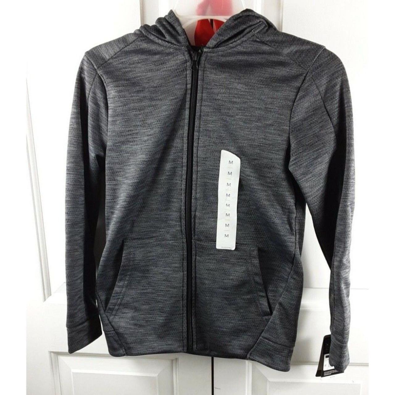 Champion 9 Zip Up Sweater Hoddie Gray Size M 8 -10 ... - Depop