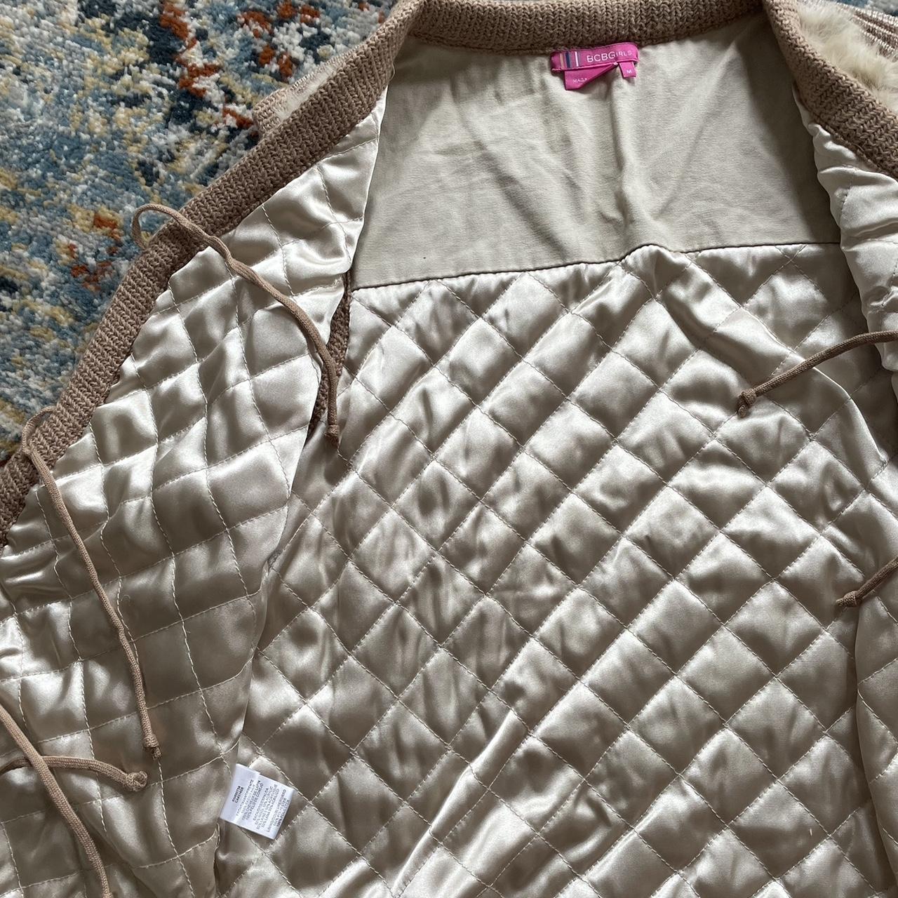 BCBGeneration Women's Tan Gilet | Depop