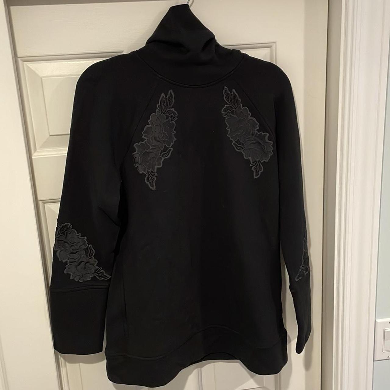 Lululemon Embroidered to You Tunic. Black tunic with... - Depop