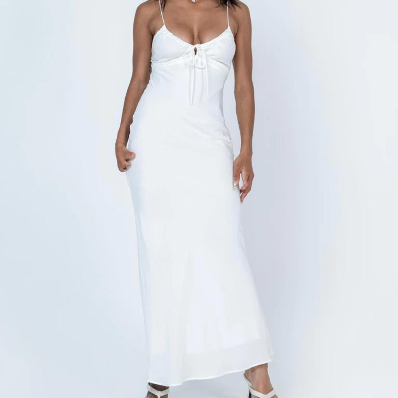Princess Polly Emily Maxi Dress White. Super cute... - Depop