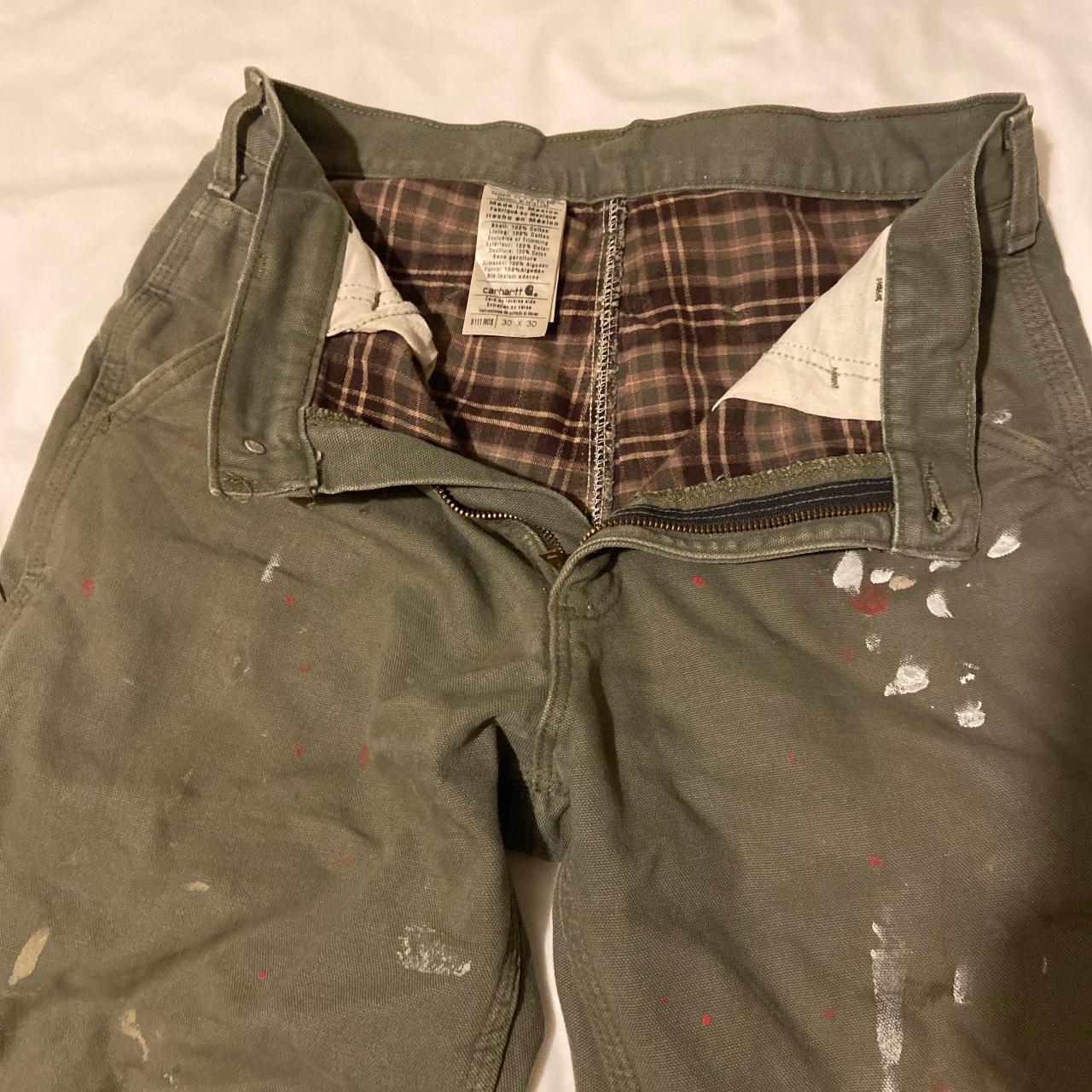 Khaki and green workwear pants #workwear... | Depop