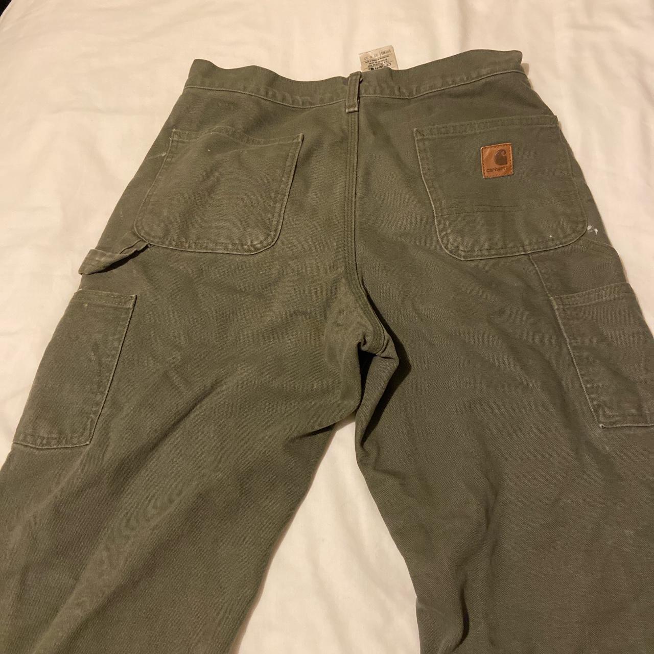 Khaki and green workwear pants #workwear... | Depop