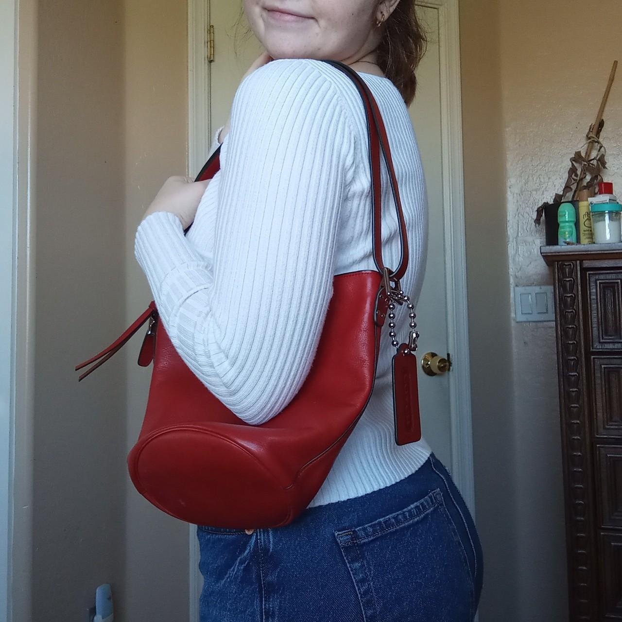 Coach purse brand new carried like twice Red... - Depop