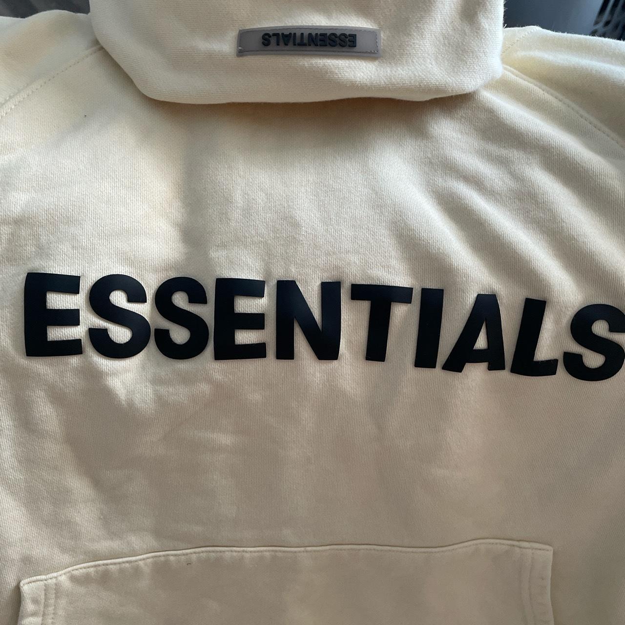 Essentials FOG hoodie in apricot Small but runs a... - Depop