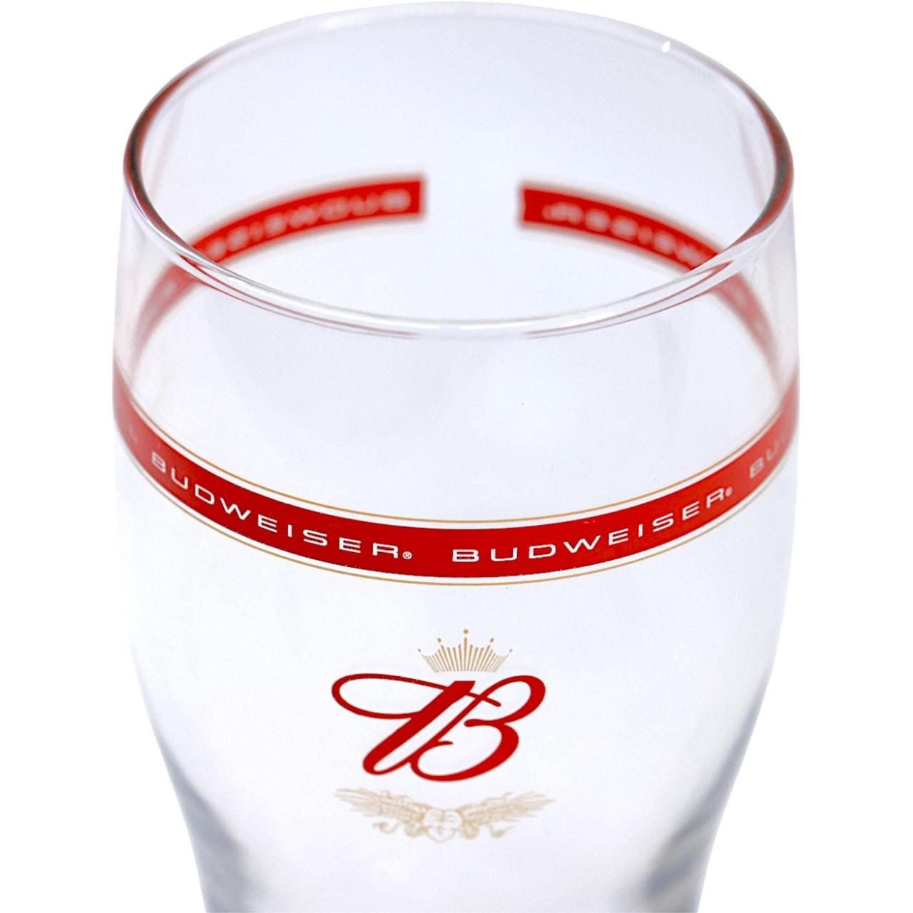 Budweiser 20oz Vintage Pint Glass w/ Red Ribbon 💎... - Depop