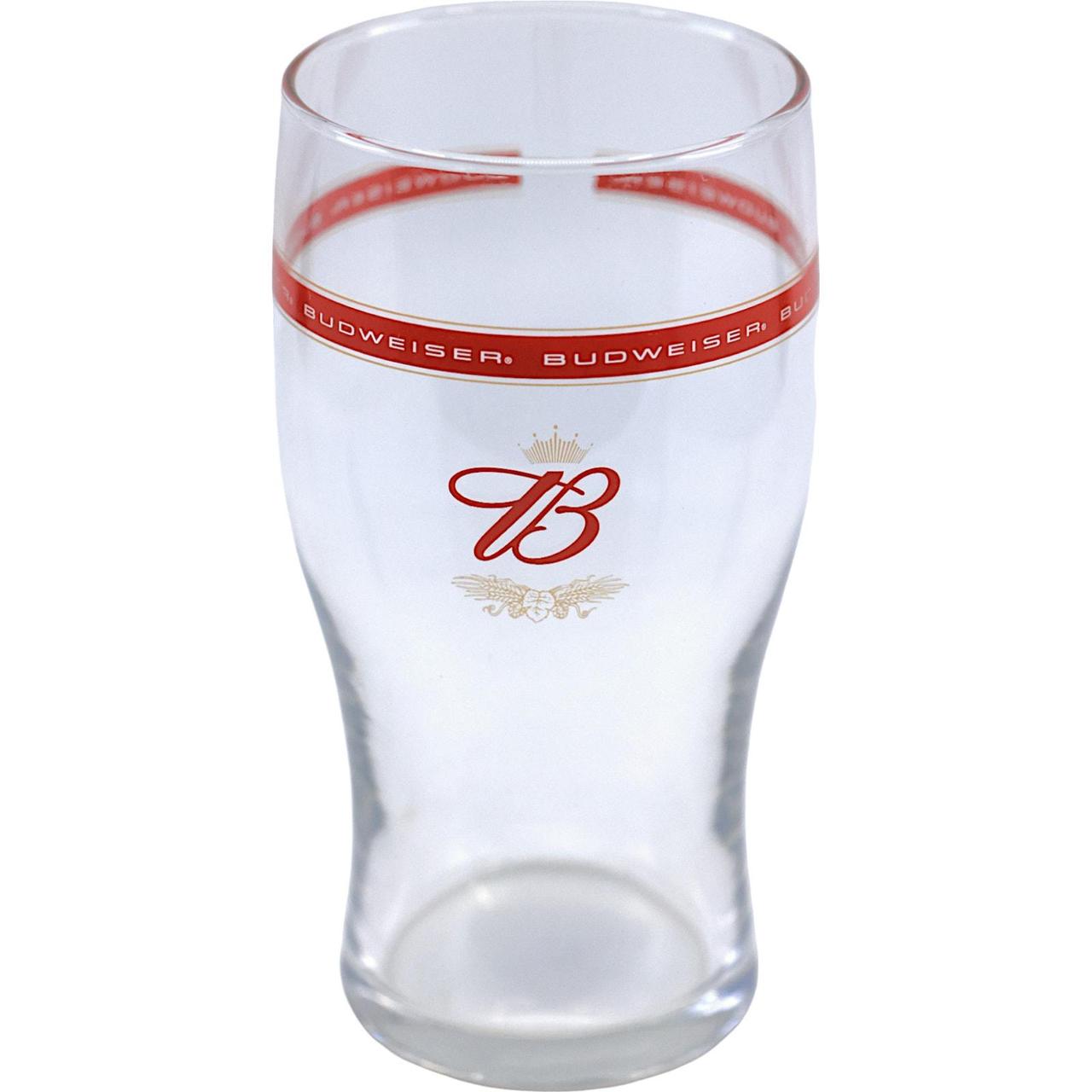 Budweiser 20oz Vintage Pint Glass w/ Red Ribbon 💎... - Depop