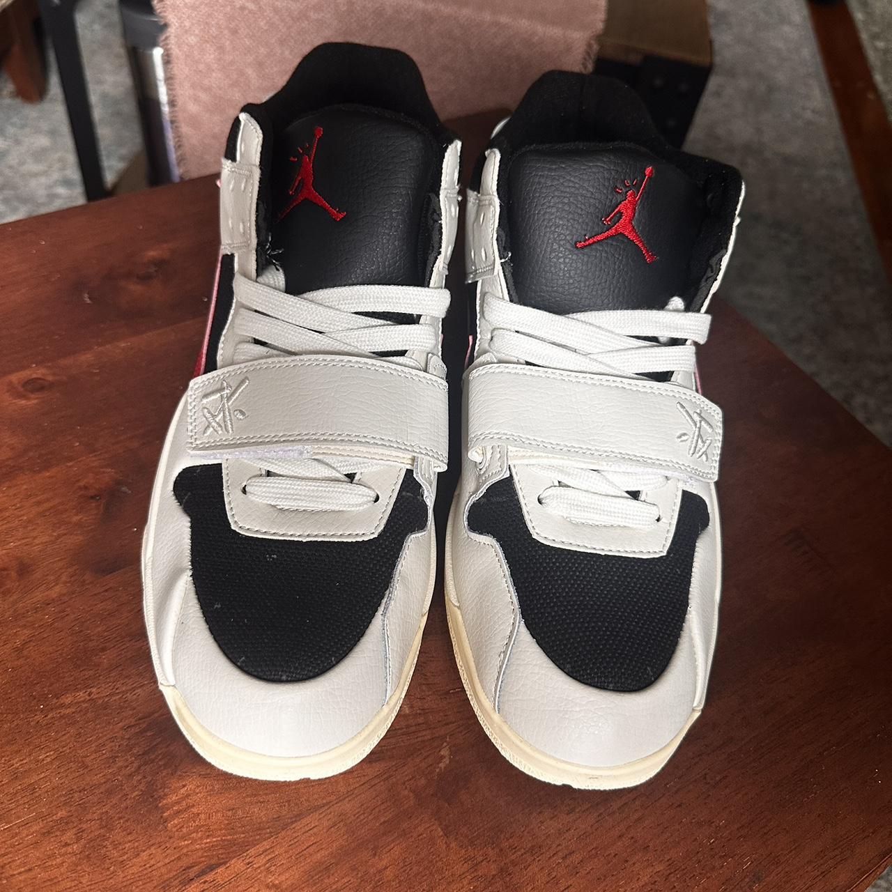 Size 11 Jumpan Jack Off White/Black/University... | Depop