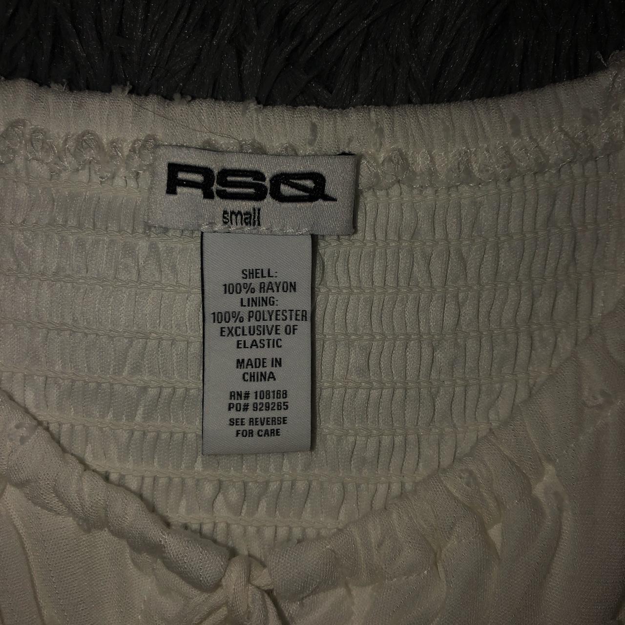 rsq white dress 🤍 size: s worn about two times has... - Depop