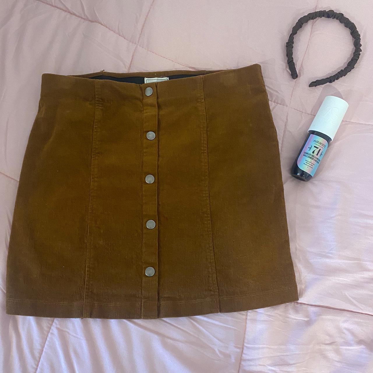 Style bundle corduroy skirt, pattern top 🍂🤎 Both... | Depop