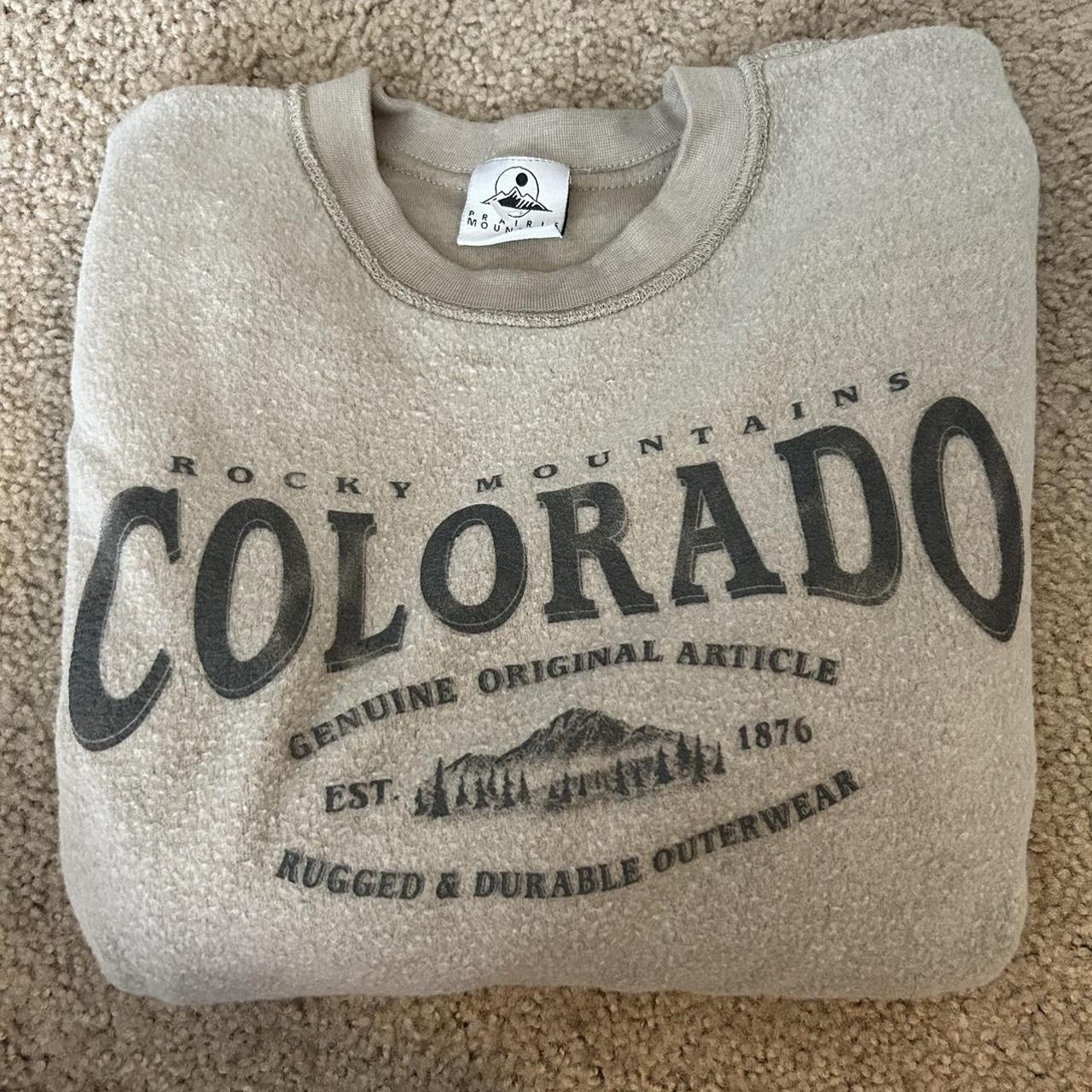 Gray Colorado crewneck fleece. Worn once. - Depop