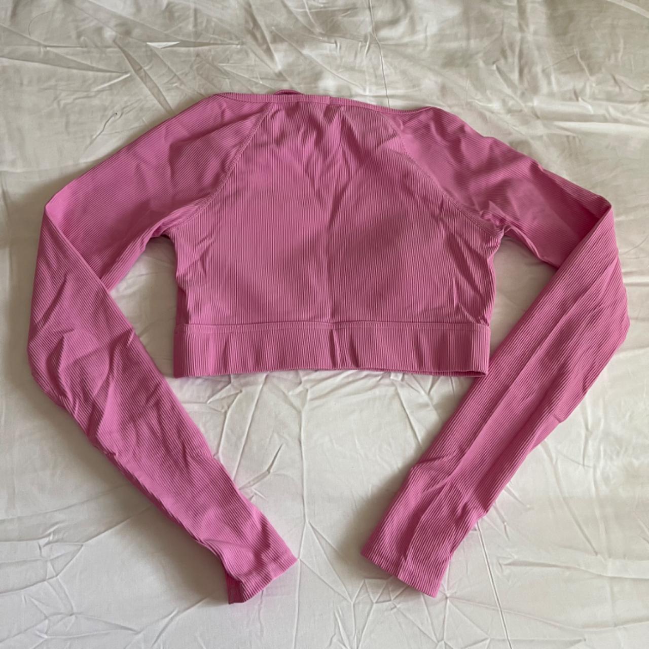 halara pink long sleeve work out crop top💕 ⚠️PLEASE... - Depop