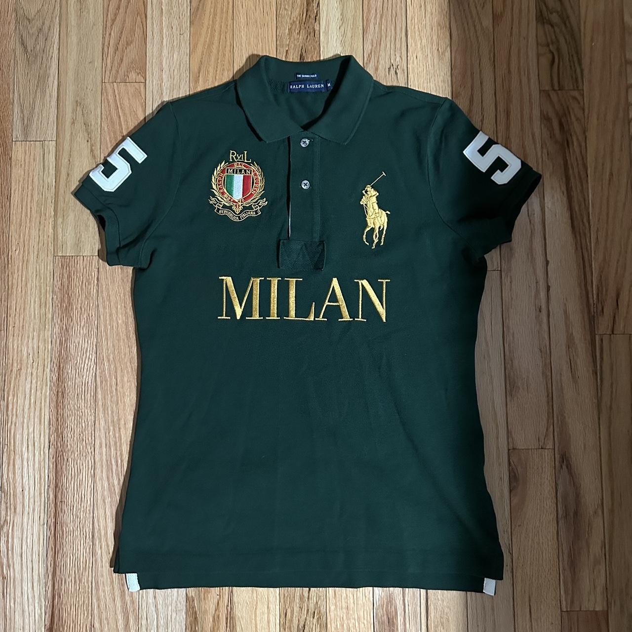 milan polo ralph lauren big pony size medium / could... - Depop