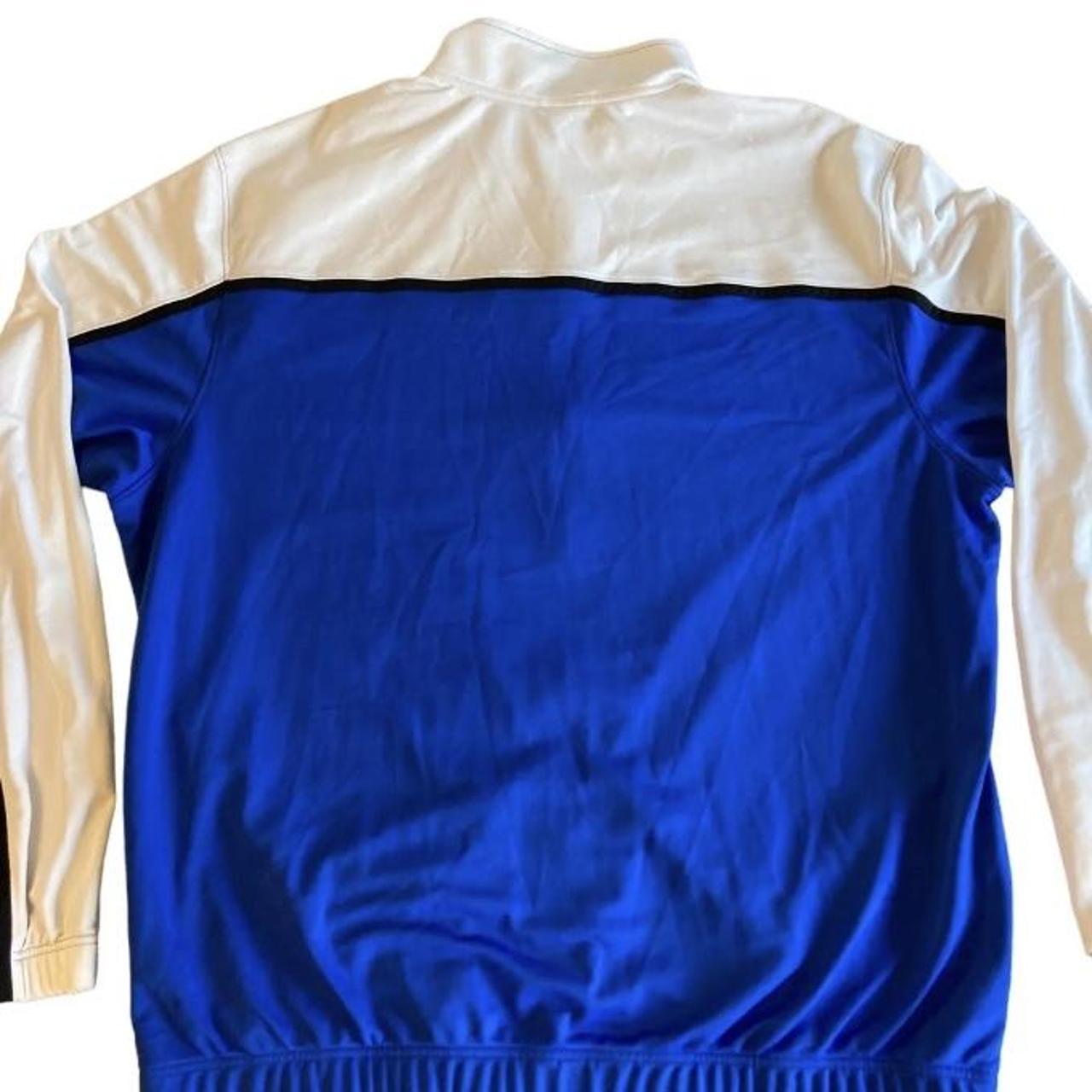 Men's Blue and White Jacket | Depop