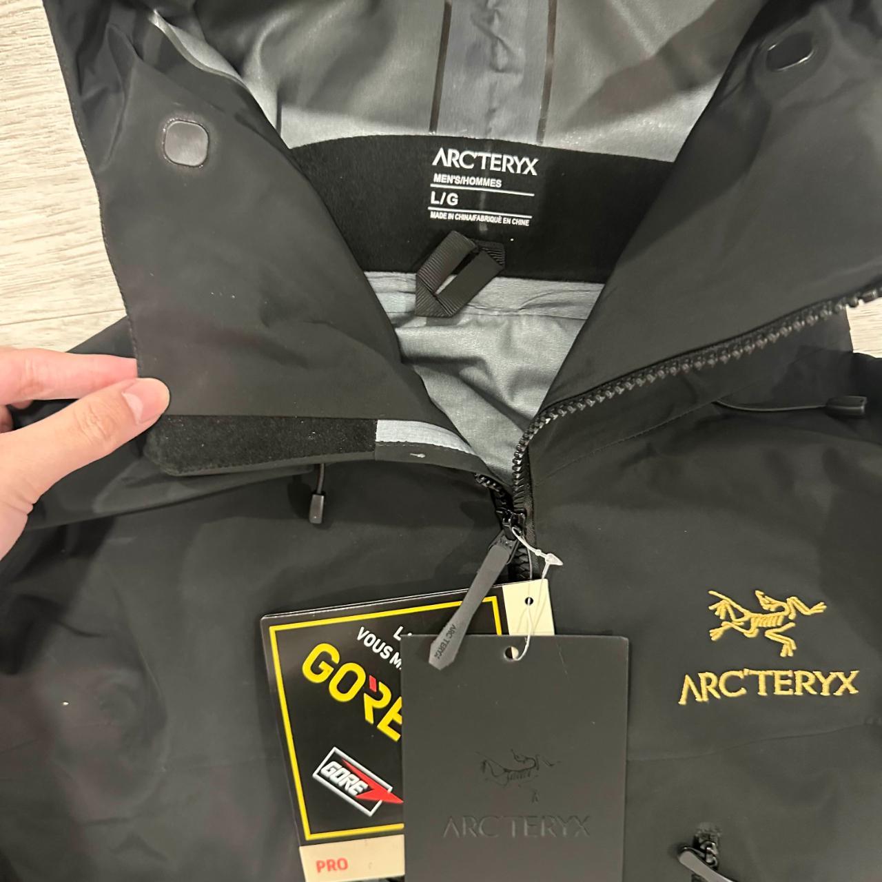Arc'teryx Alpha SV Jacket 24K Black Gold 100%... - Depop