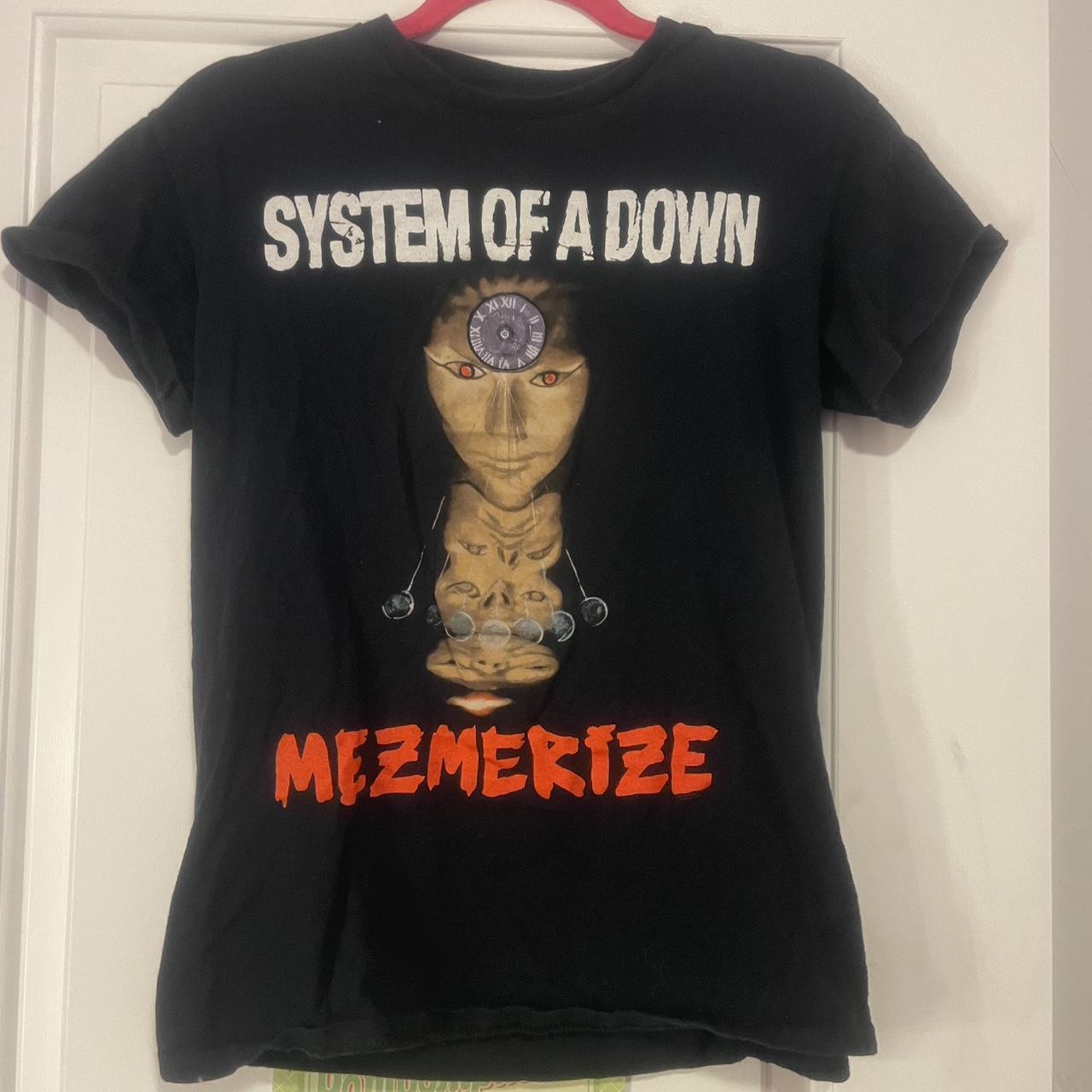 Black System Of A Down Mezmerize band tee hot topic... - Depop