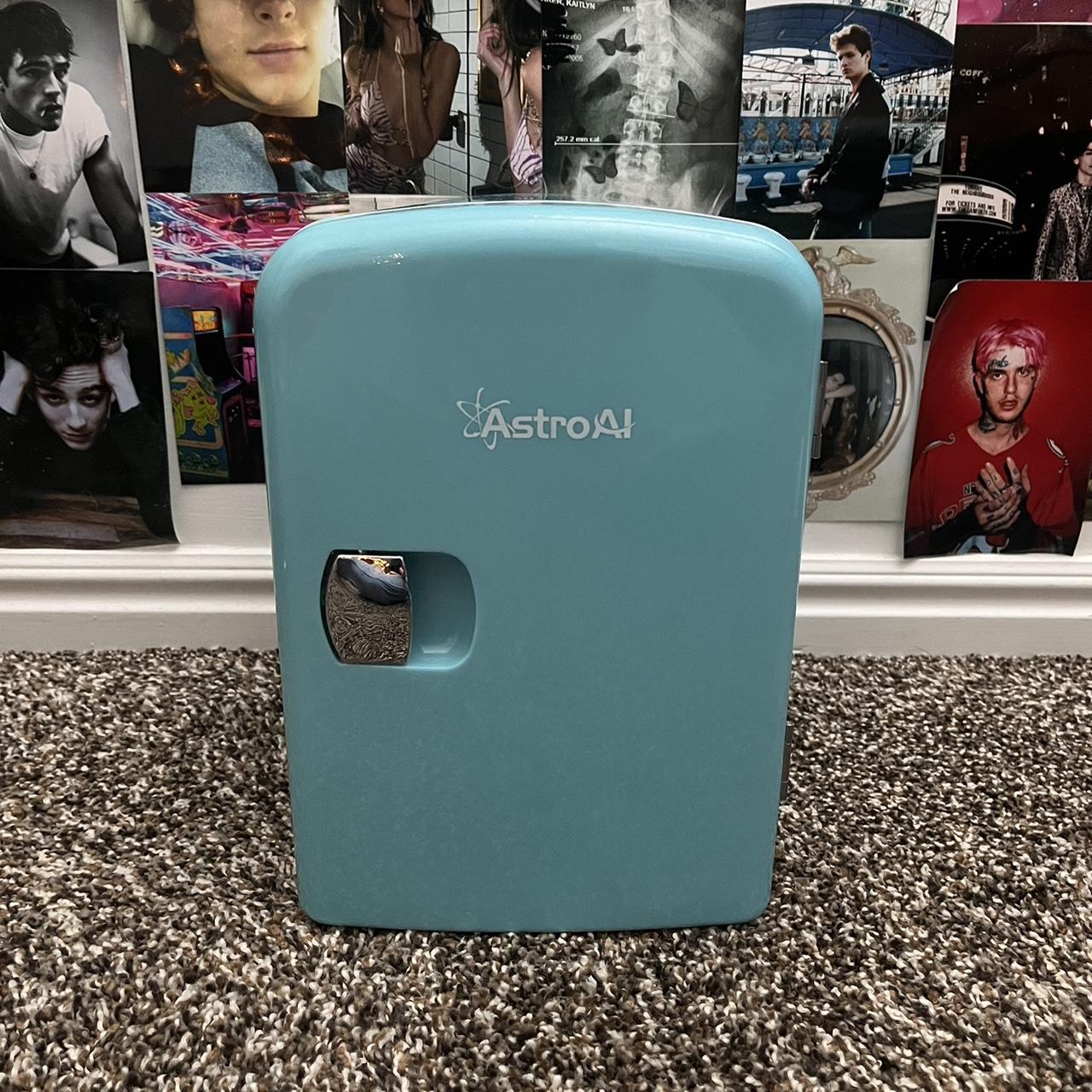 Message before buying🩵 Turquoise mini fridge •... - Depop