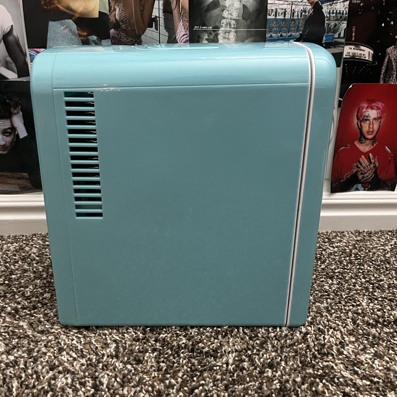 Message before buying🩵 Turquoise mini fridge •... - Depop