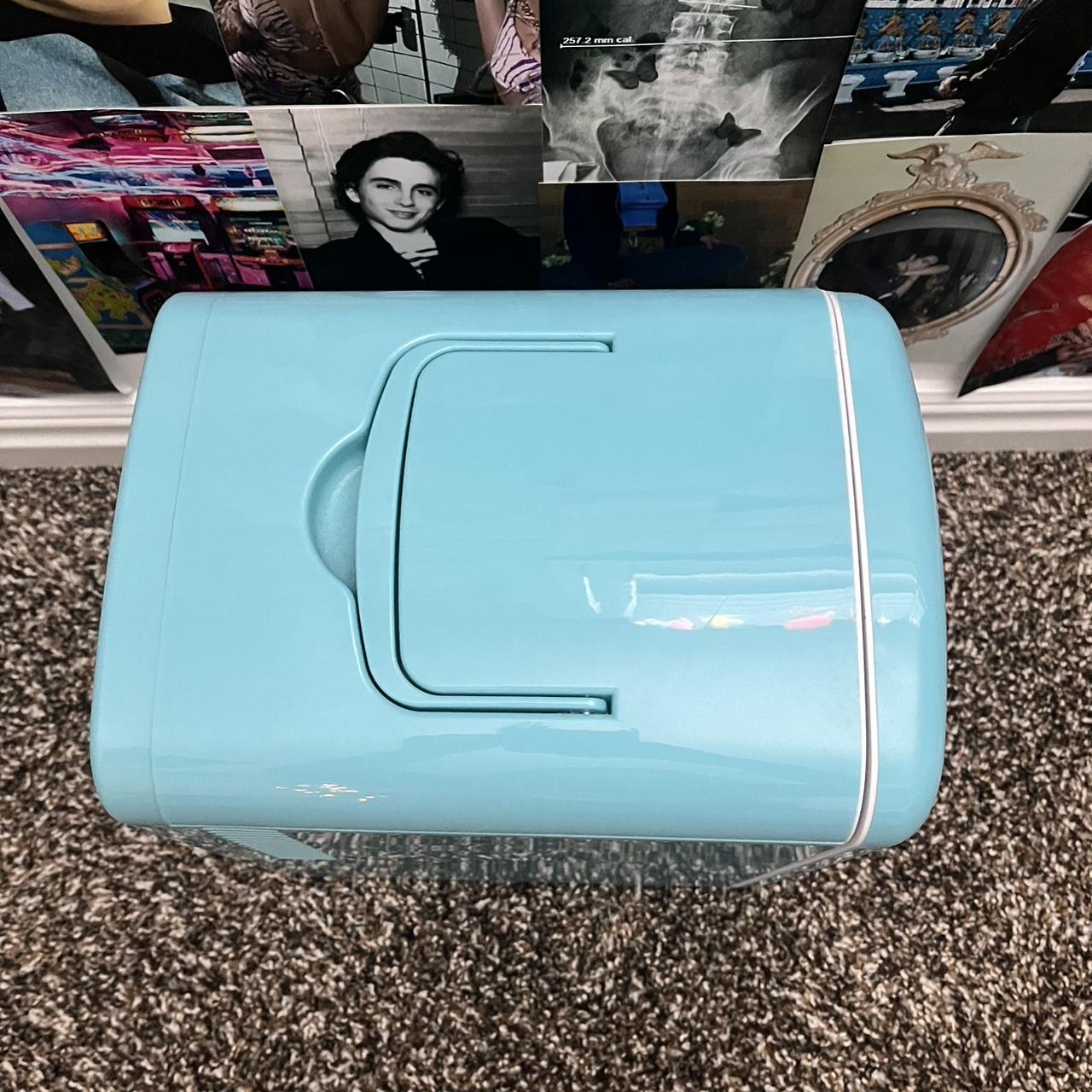 Message before buying🩵 Turquoise mini fridge •... - Depop