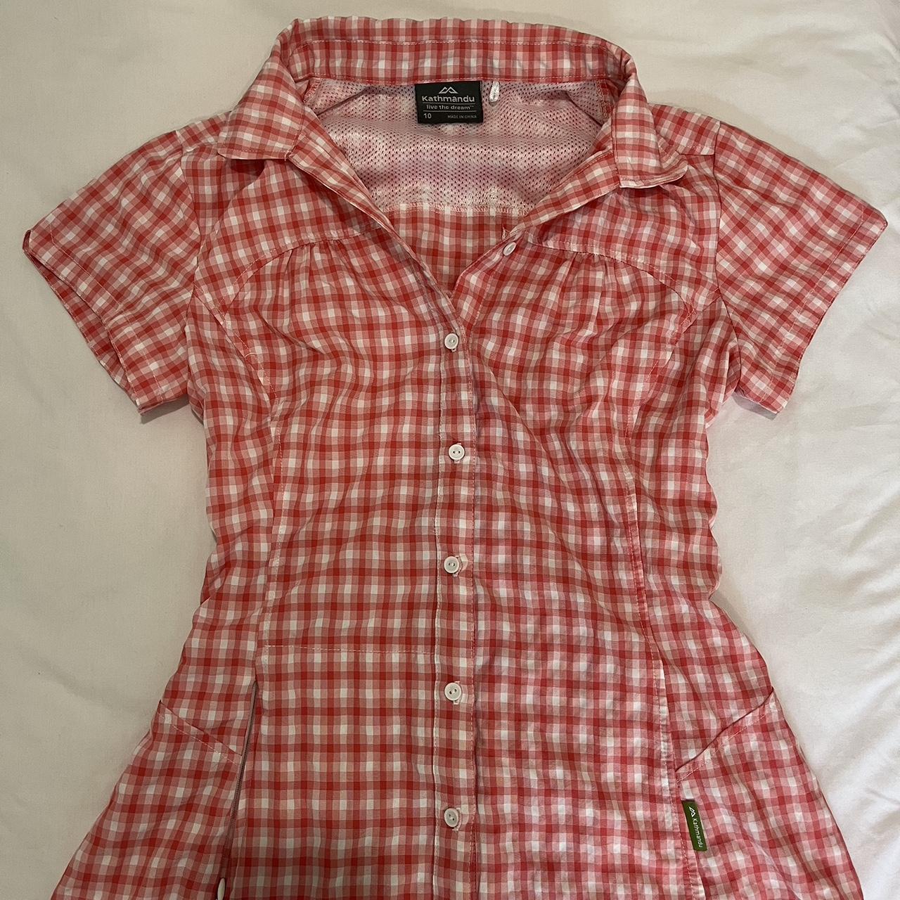 Super cute button up top Extra button that can be... - Depop