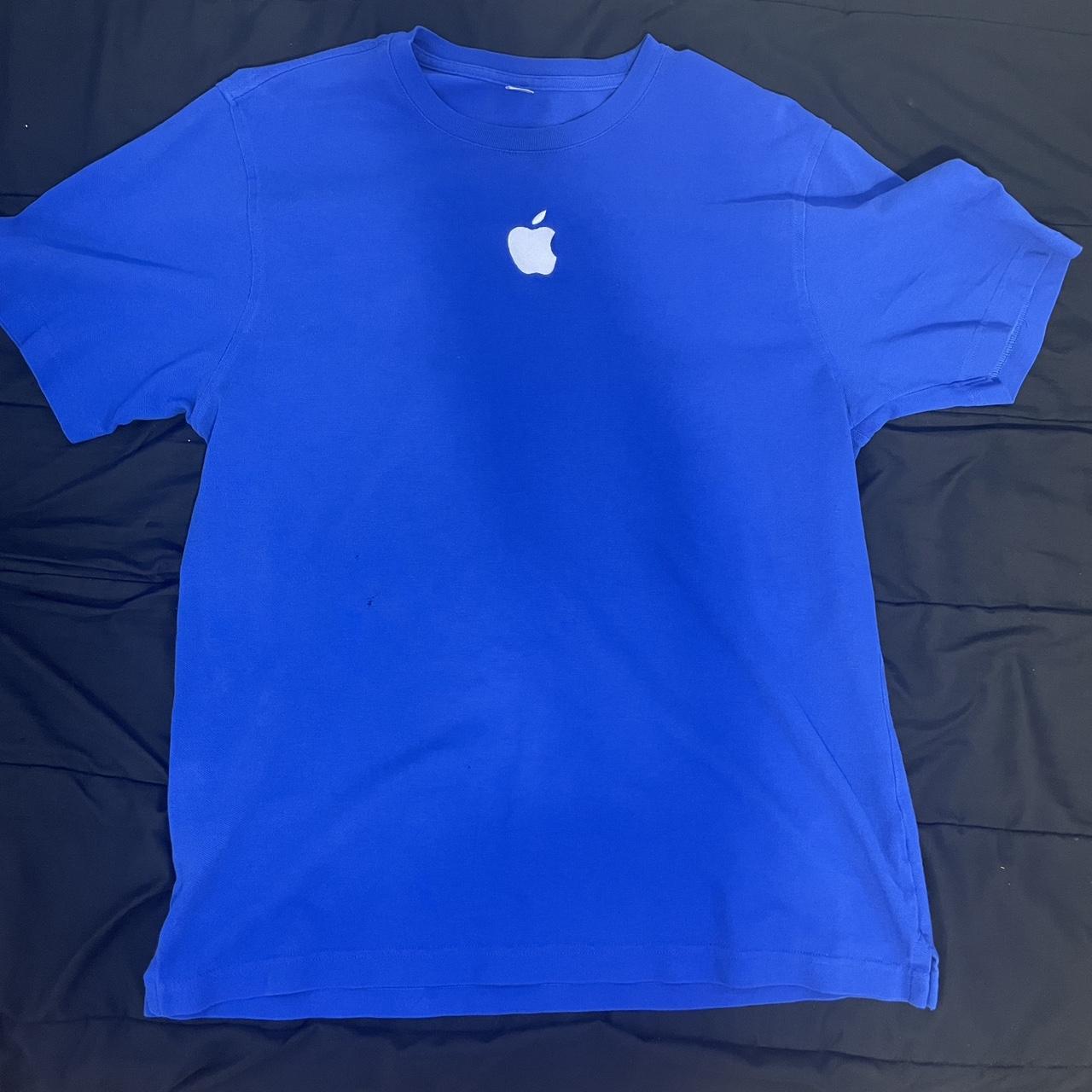 Old Apple Logo Tees Small holes on front of short... - Depop