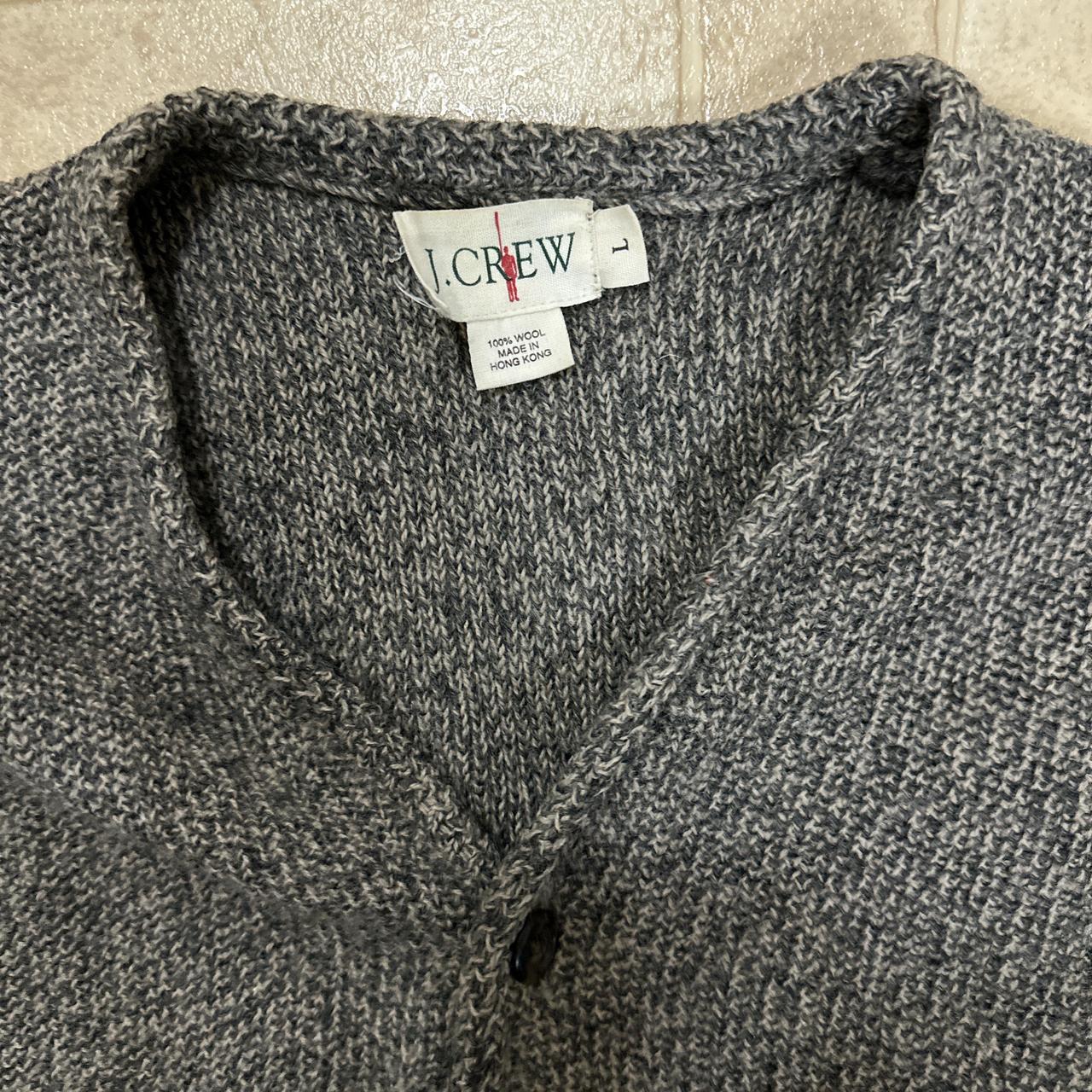Grey vintage J Crew 90s knit vest #grunge #indie is... - Depop