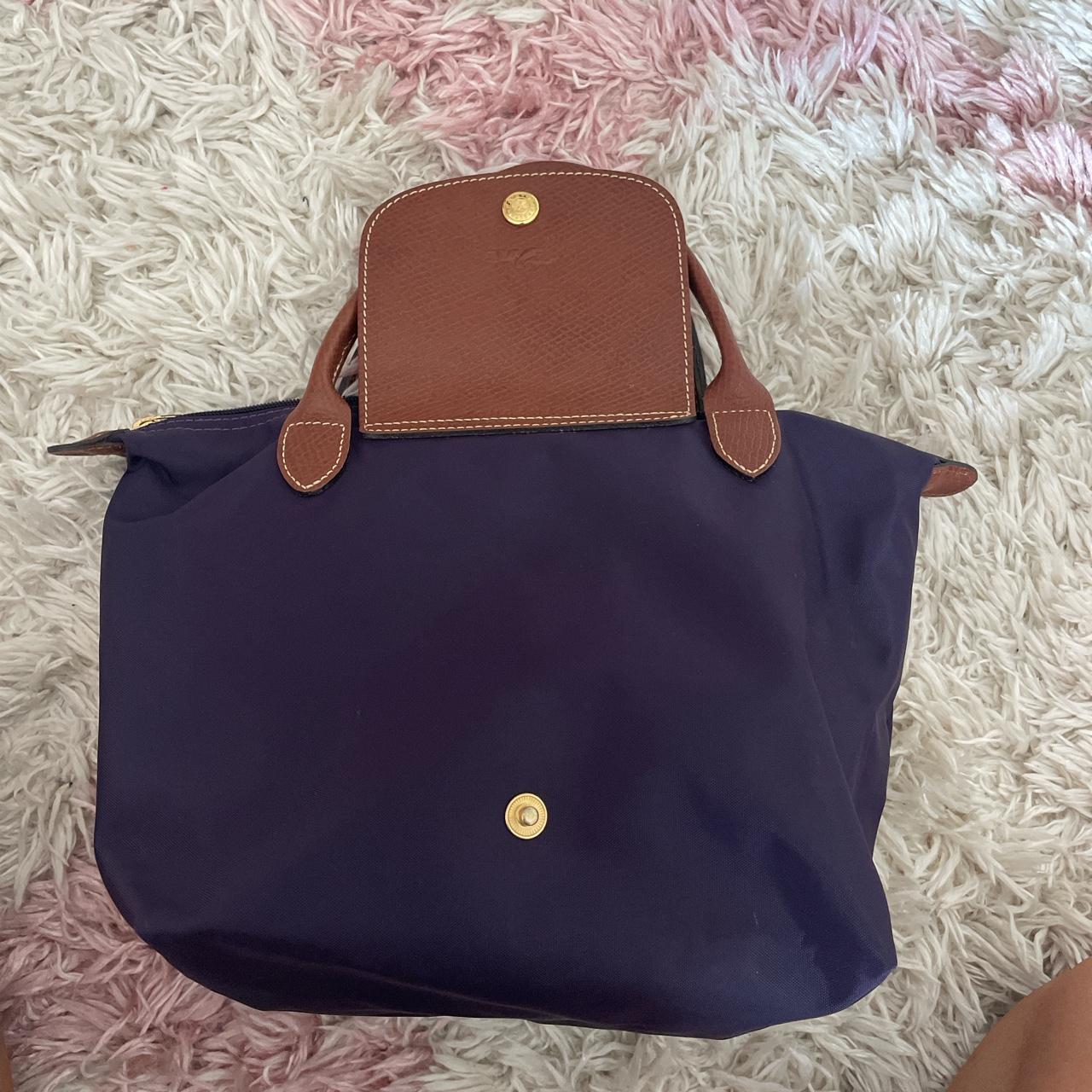 Mini Navy blue longchamp bag!... - Depop