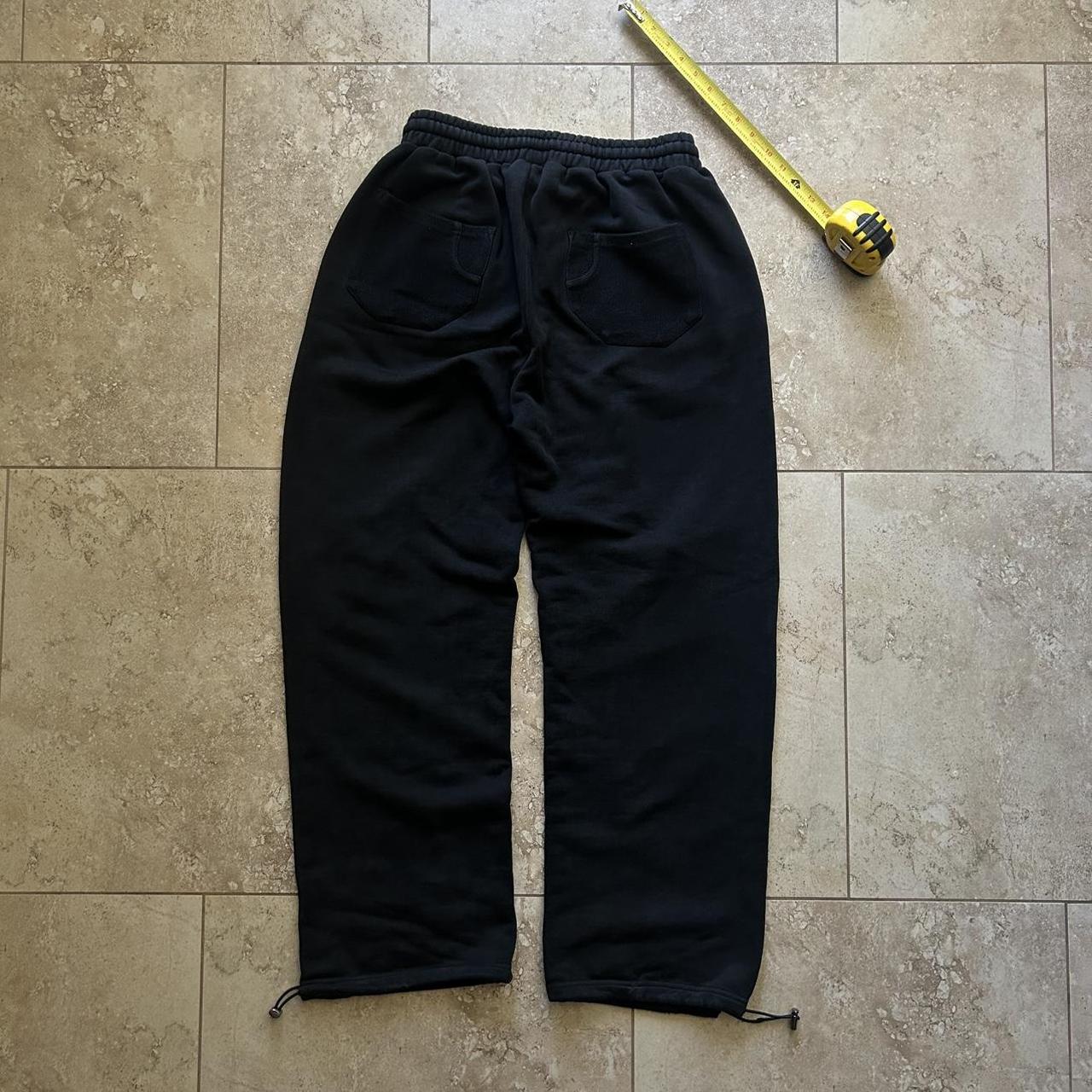 2000s ditch.la "track sweats (coal)" wide leg with... | Depop