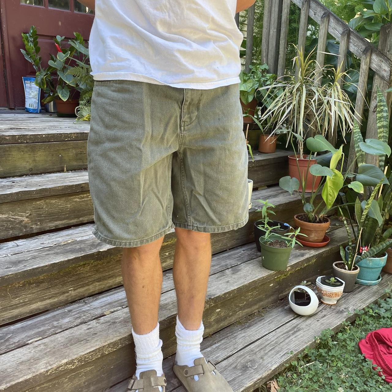 Awesome green Jorts These feel exactly like my... - Depop