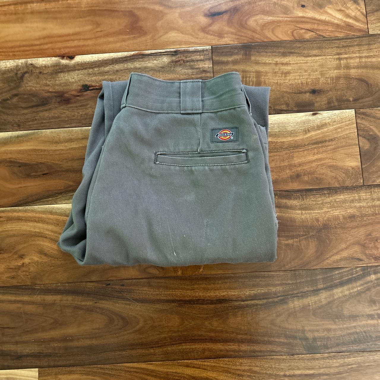grey dickies pants size 30x30 original 874 fit with... - Depop