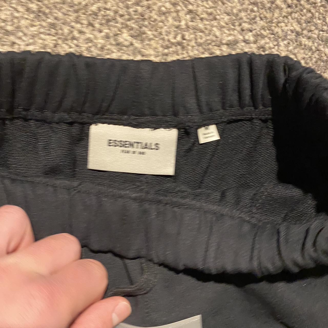 Essentials black shorts medium Dm if interested - Depop